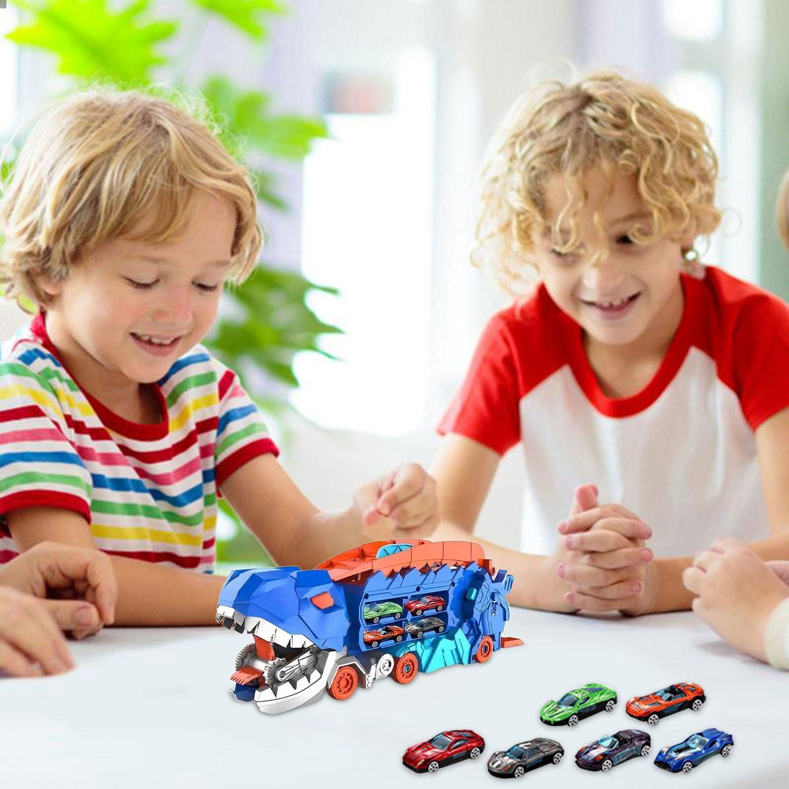 iZZZHH Dynamic Dinosaur Swallowing Track Car Playset: Unleash the Fun ...