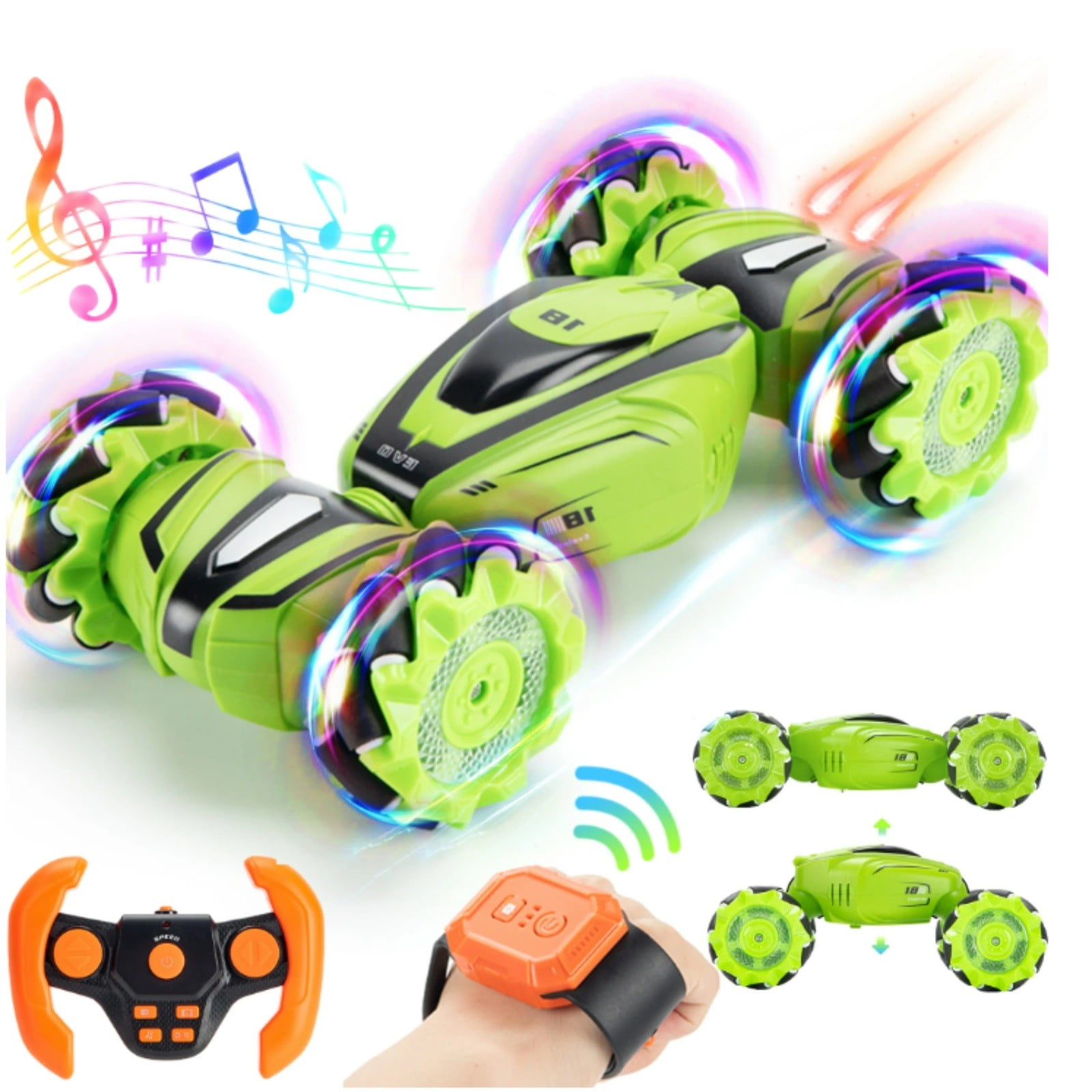 iZZZHH Gesture Sensing RC Stunt Car - 4WD Remote Control Drift Car for ...