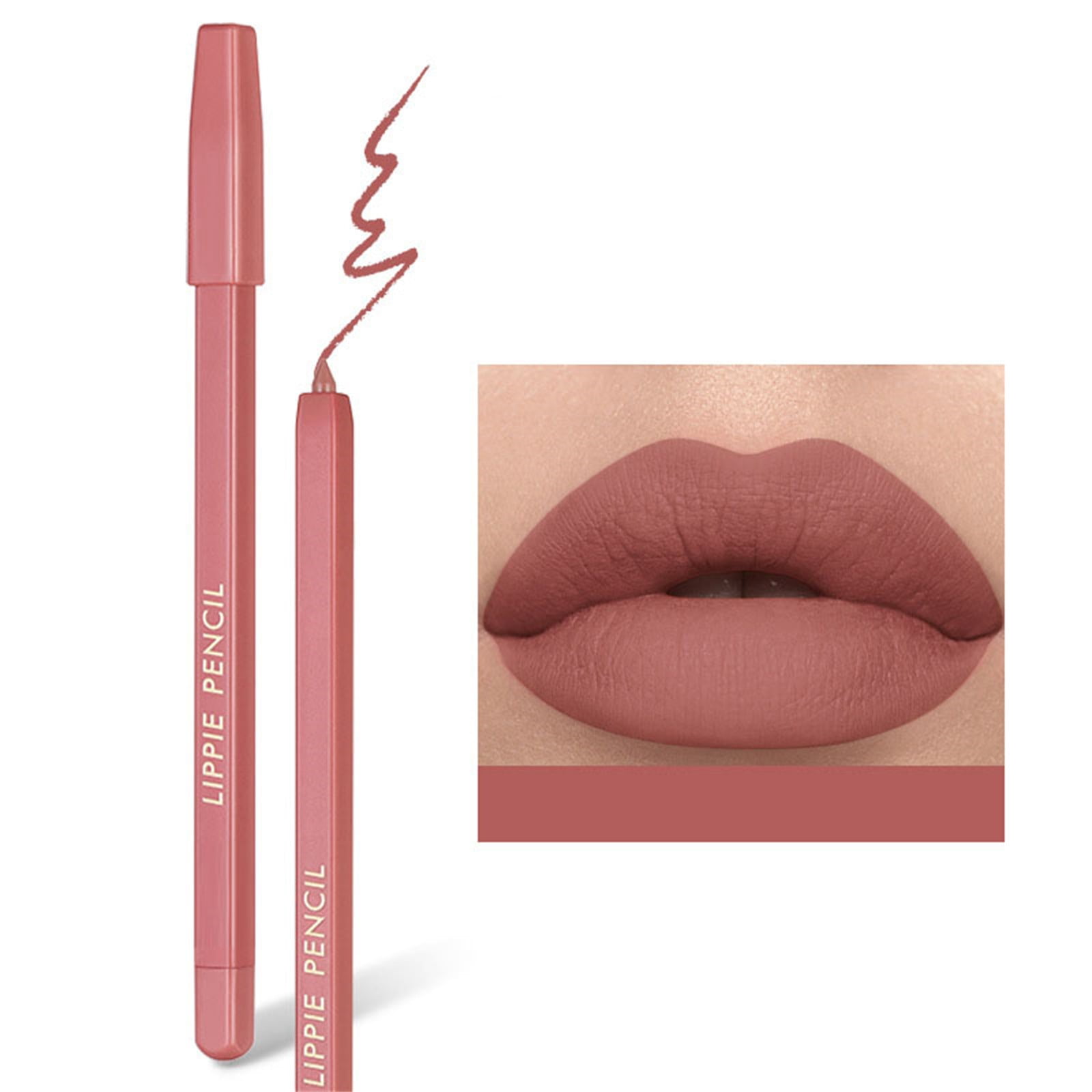 iZZZHH Lipstick Smooth Lipliner With Built In Sharpener Velvet Lip ...