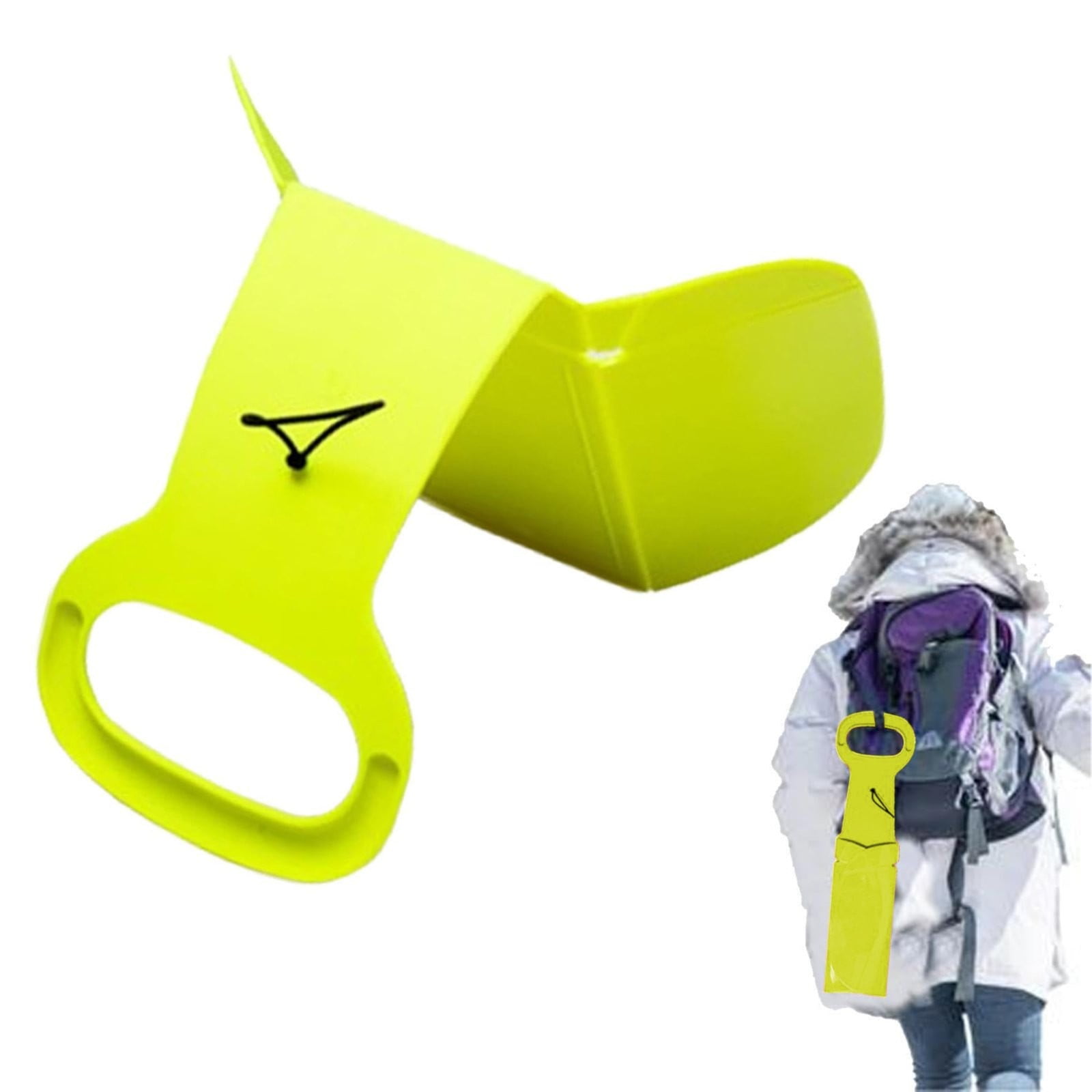 iZZZHH Portable Foldable Kids Snow Sled – Heavy Duty Skiing Board with ...