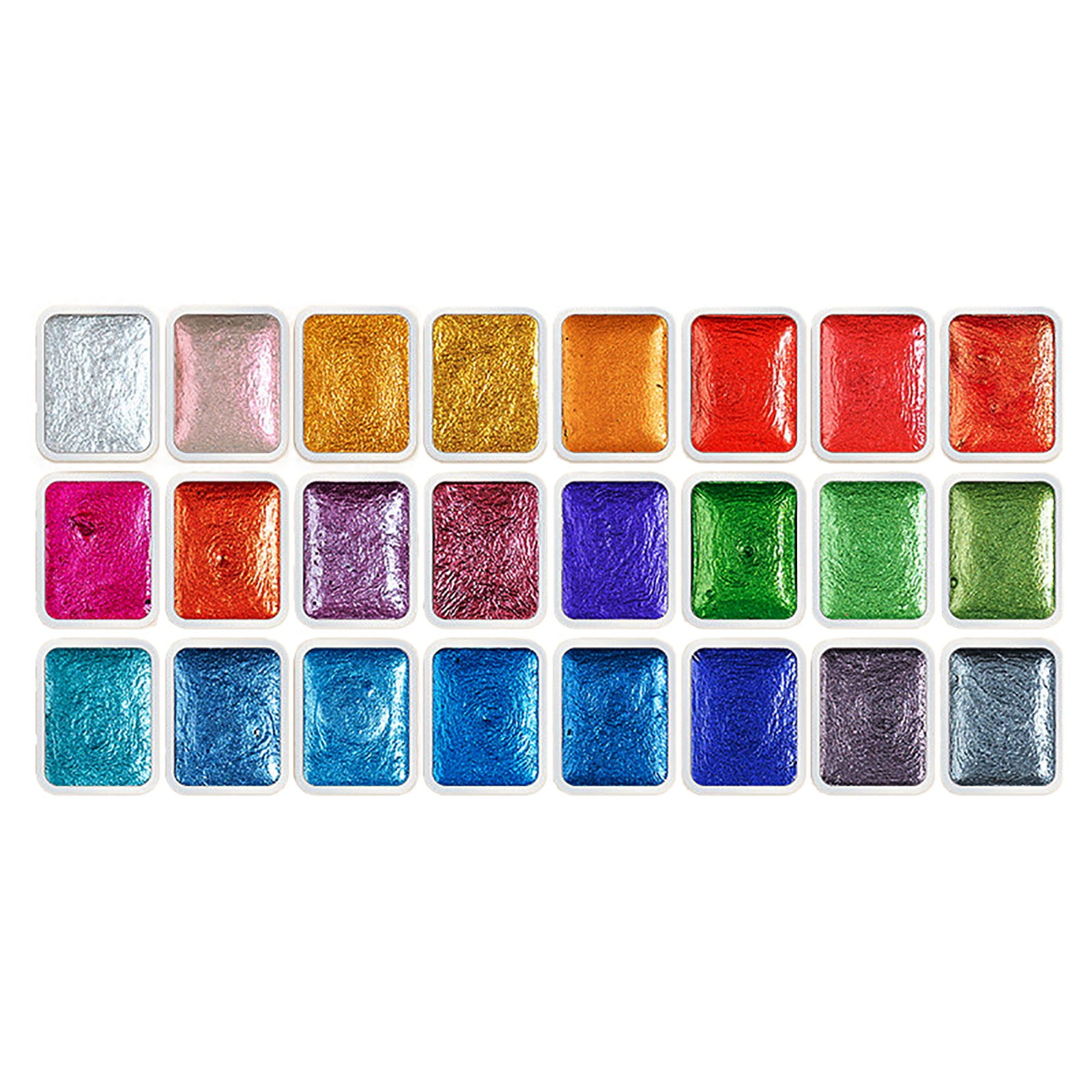 iZZZHH Shifting Metallic Watercolor Paint Set - Color-Changing Glitter ...