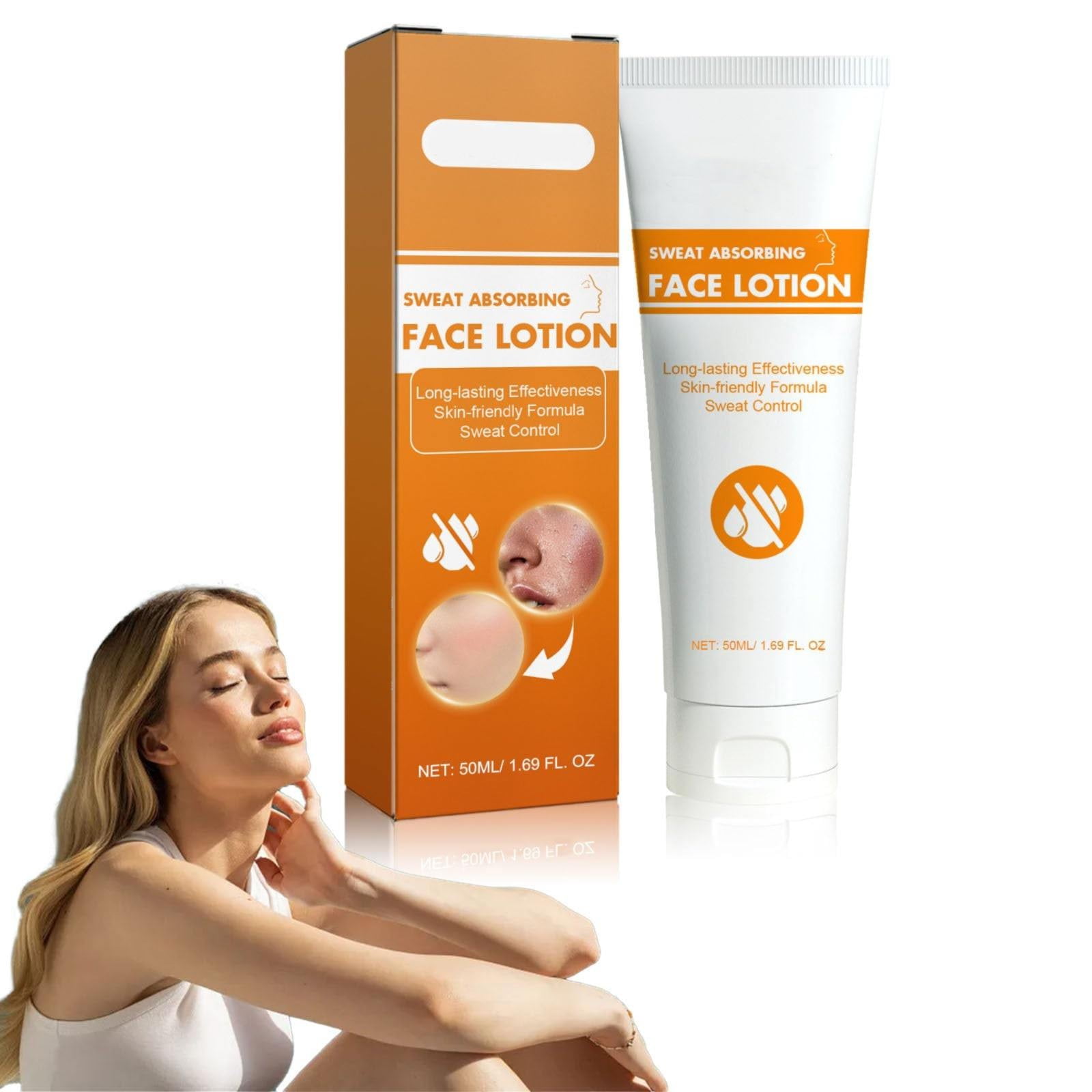 iZZZHH Sweat Absorbing Face Lotion, Lightweight Sweat for Sweaty Hands ...