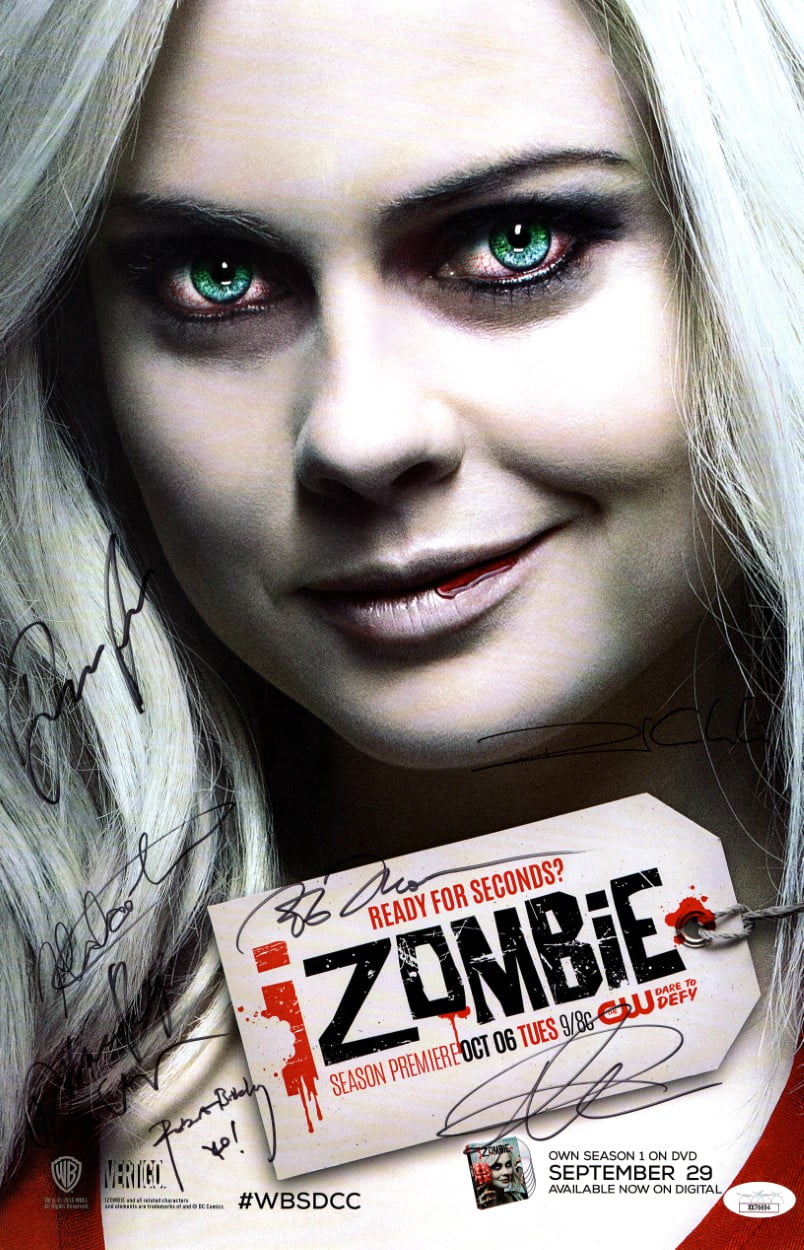 iZombie Signed Cast Autographed 11X17 Poster McIver Goodwin +5 JSA XX76694 - Walmart.com