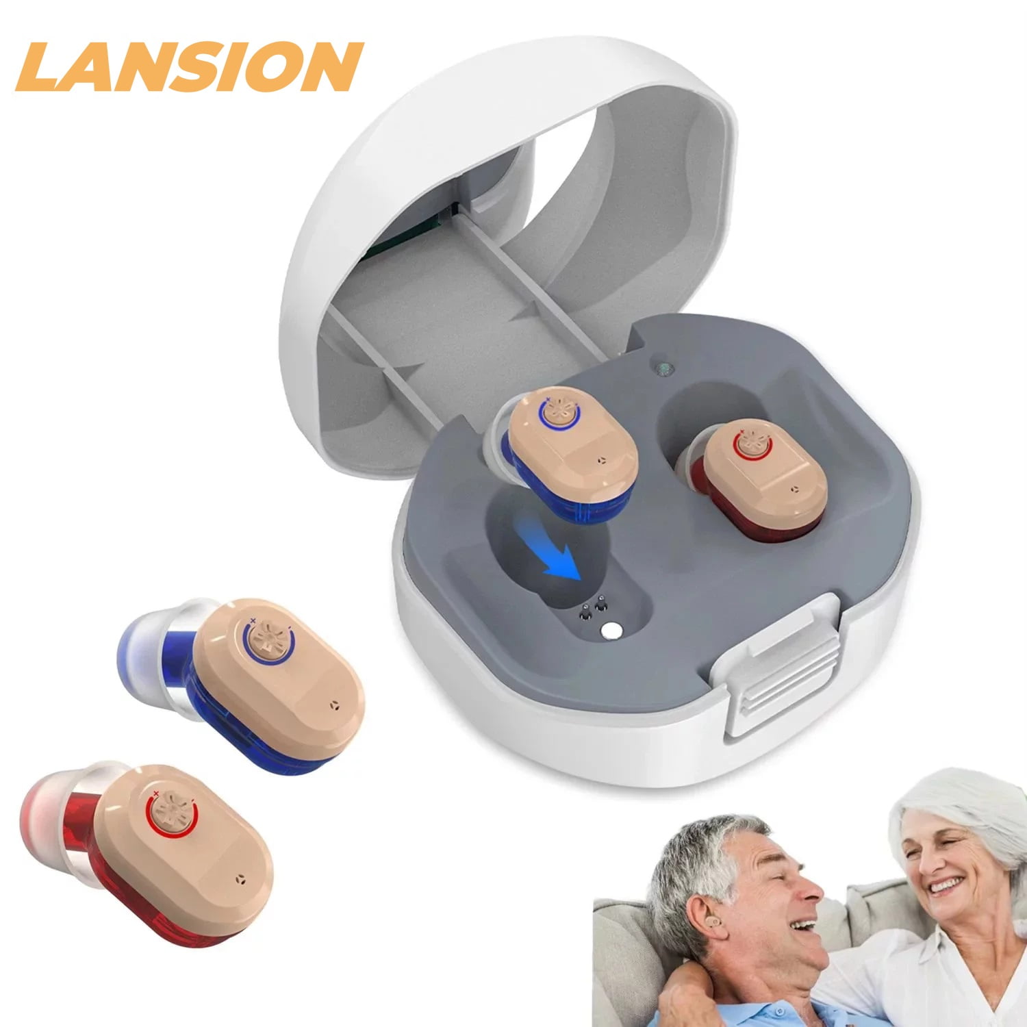 Lansion Personal Sound Amplifiers with Noise Cancelling, Mini ...