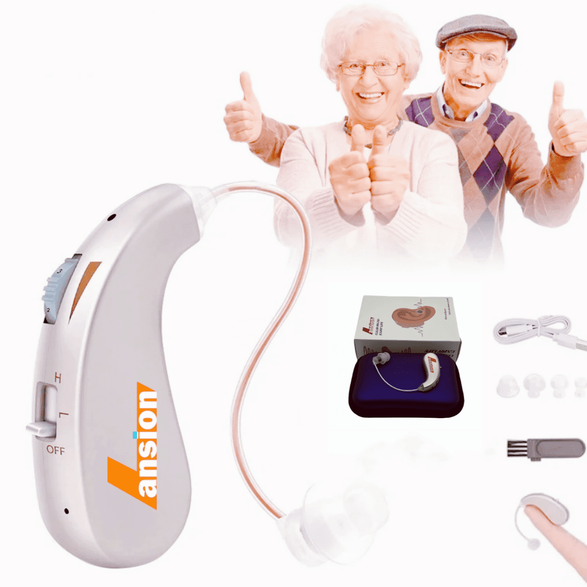 iadr Rechargeable Personal Sound Amplifier Product for Ears Seniors ...