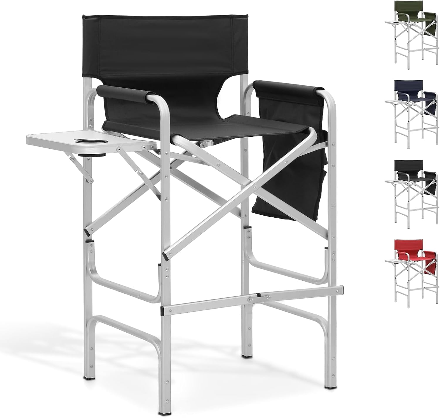 iagdu Directors Chair 31\u201CTall Foldable Chair Folding Aluminum ...