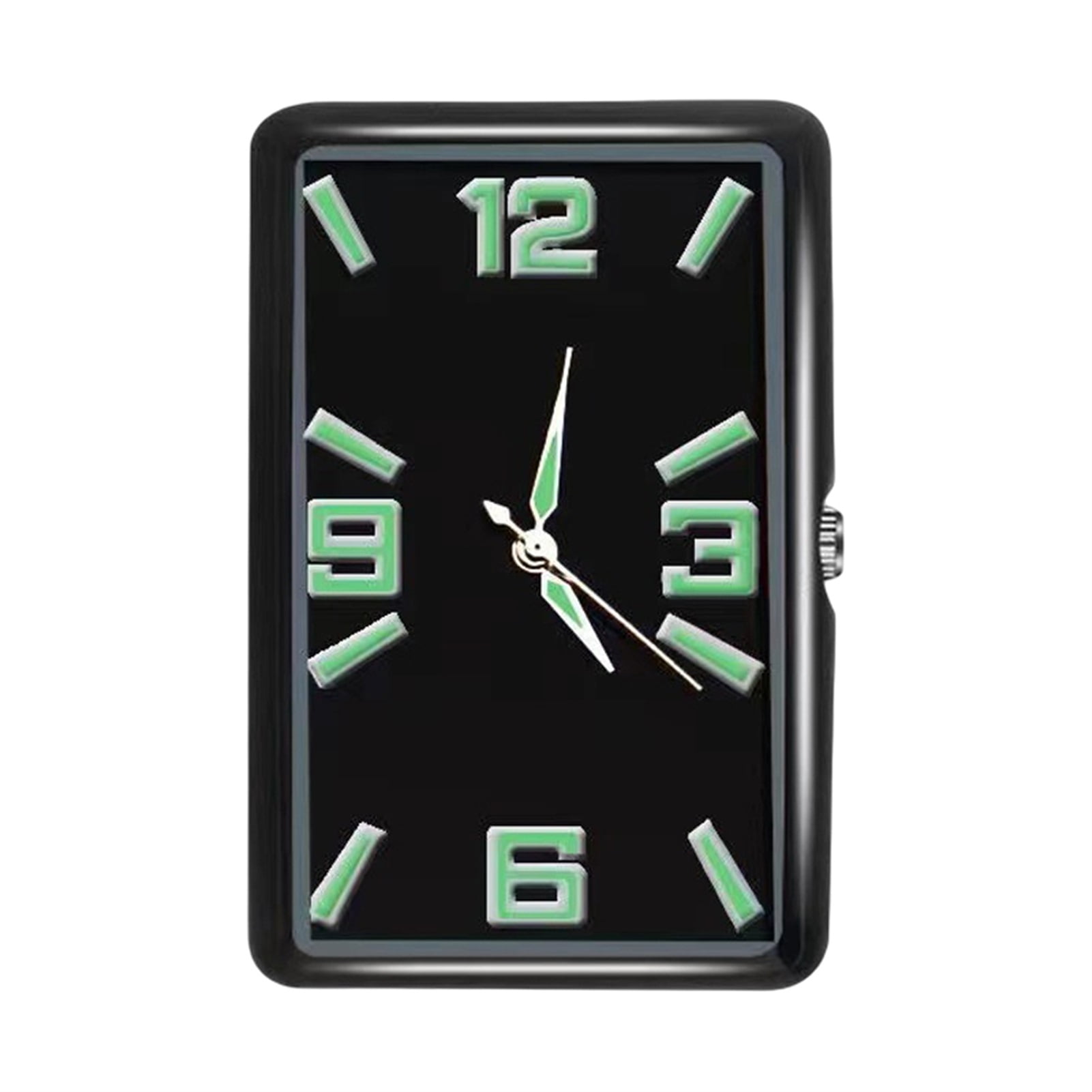 iaksohdu Analog Car Clock Rectangular High/Low Temperature Resistant ...