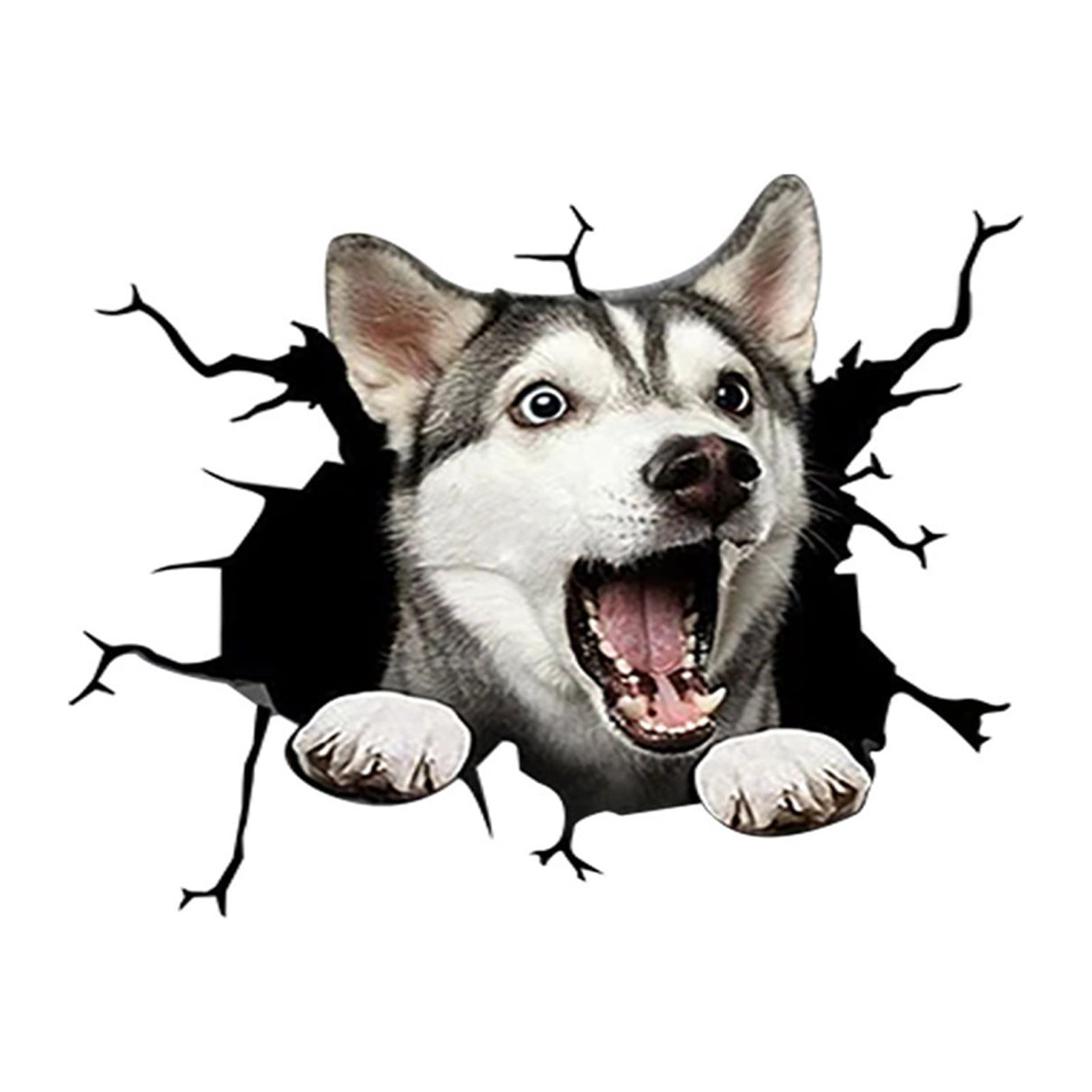 iaksohdu Car Funny Stickers Realistic Exquisite Pattern Simulation Pet ...