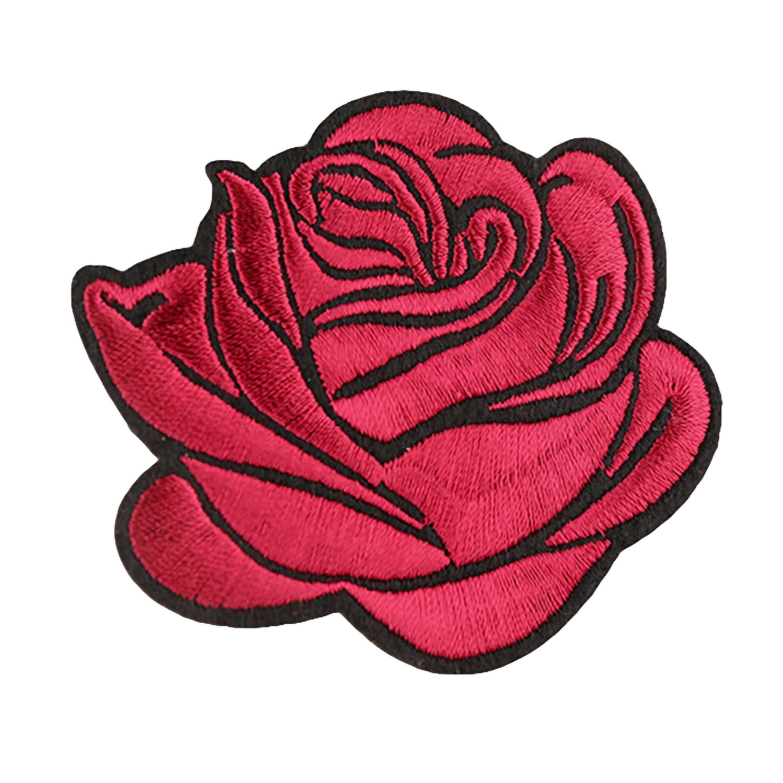 iaksohdu Clothes Patch Rose Iron On Cloth Flower Badge Patch Clothes ...