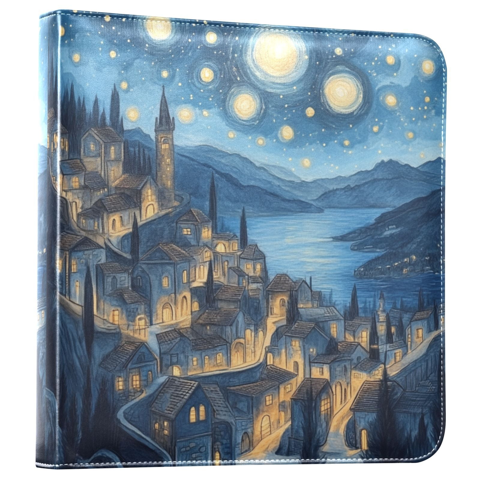 iauyy PU Leather Scrapbook Album | Expandable Binder with 20 Self ...