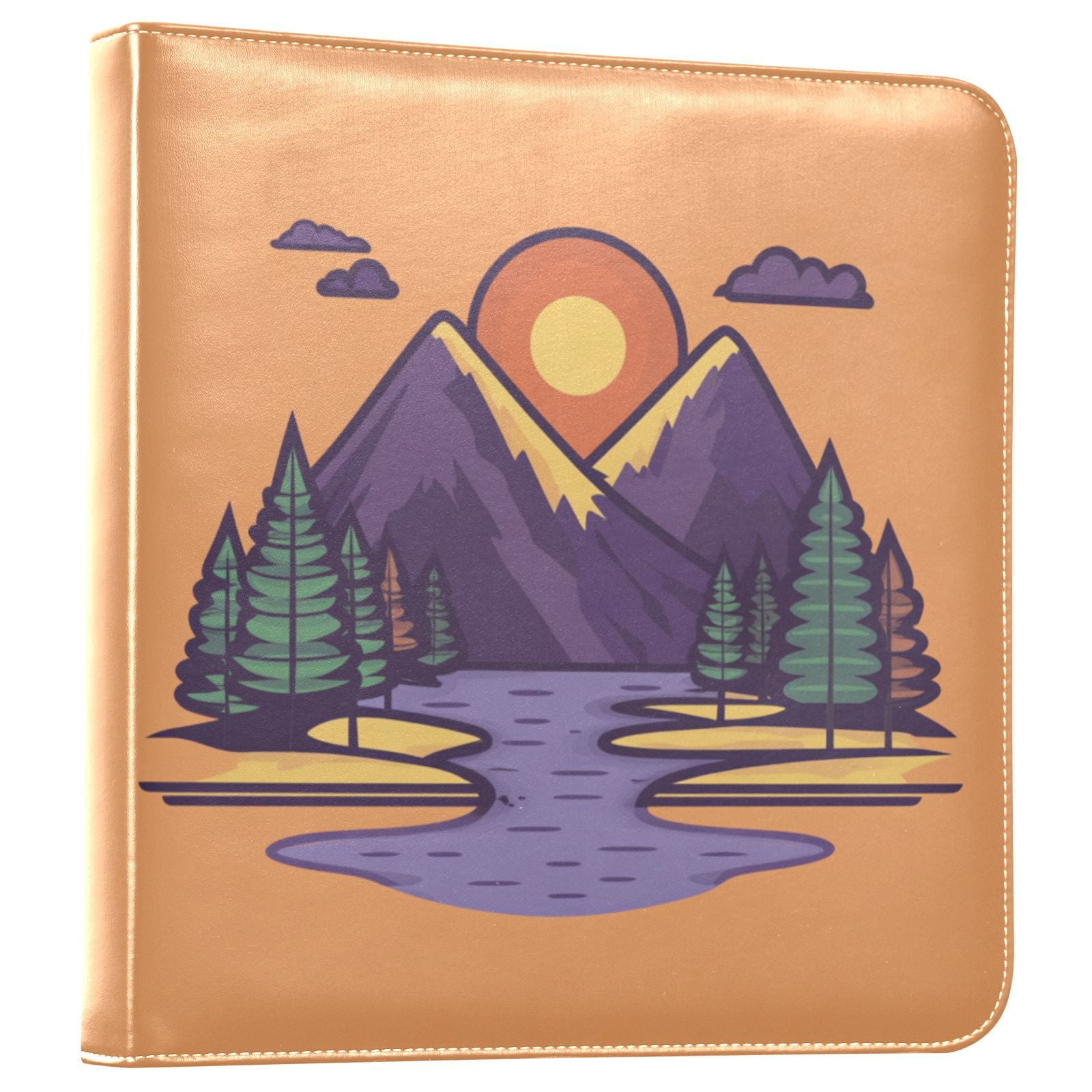 iauyy PU Leather Scrapbook Album | Expandable Binder with 20 Self ...