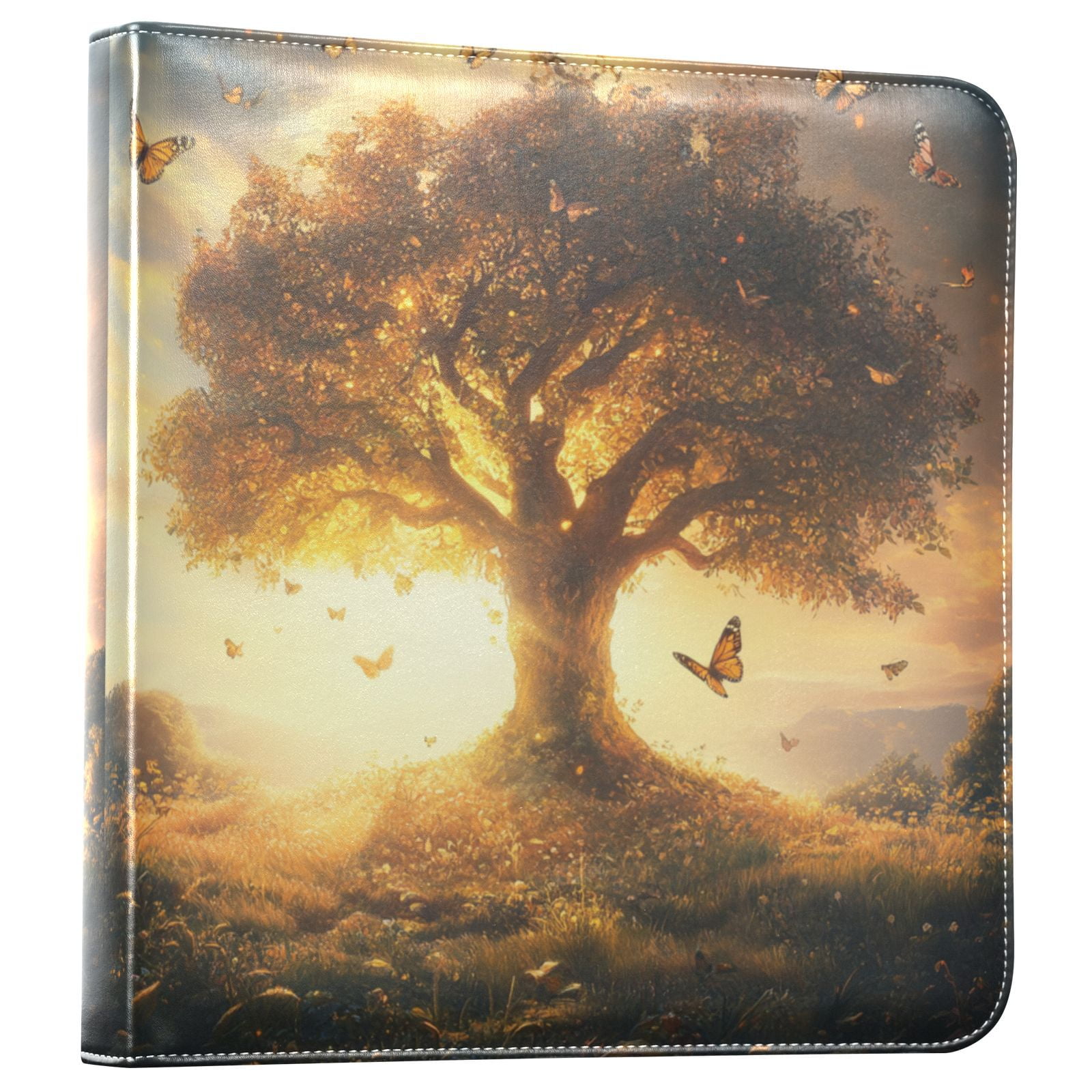 iauyy PU Leather Scrapbook Album | Expandable Binder with 20 Self ...