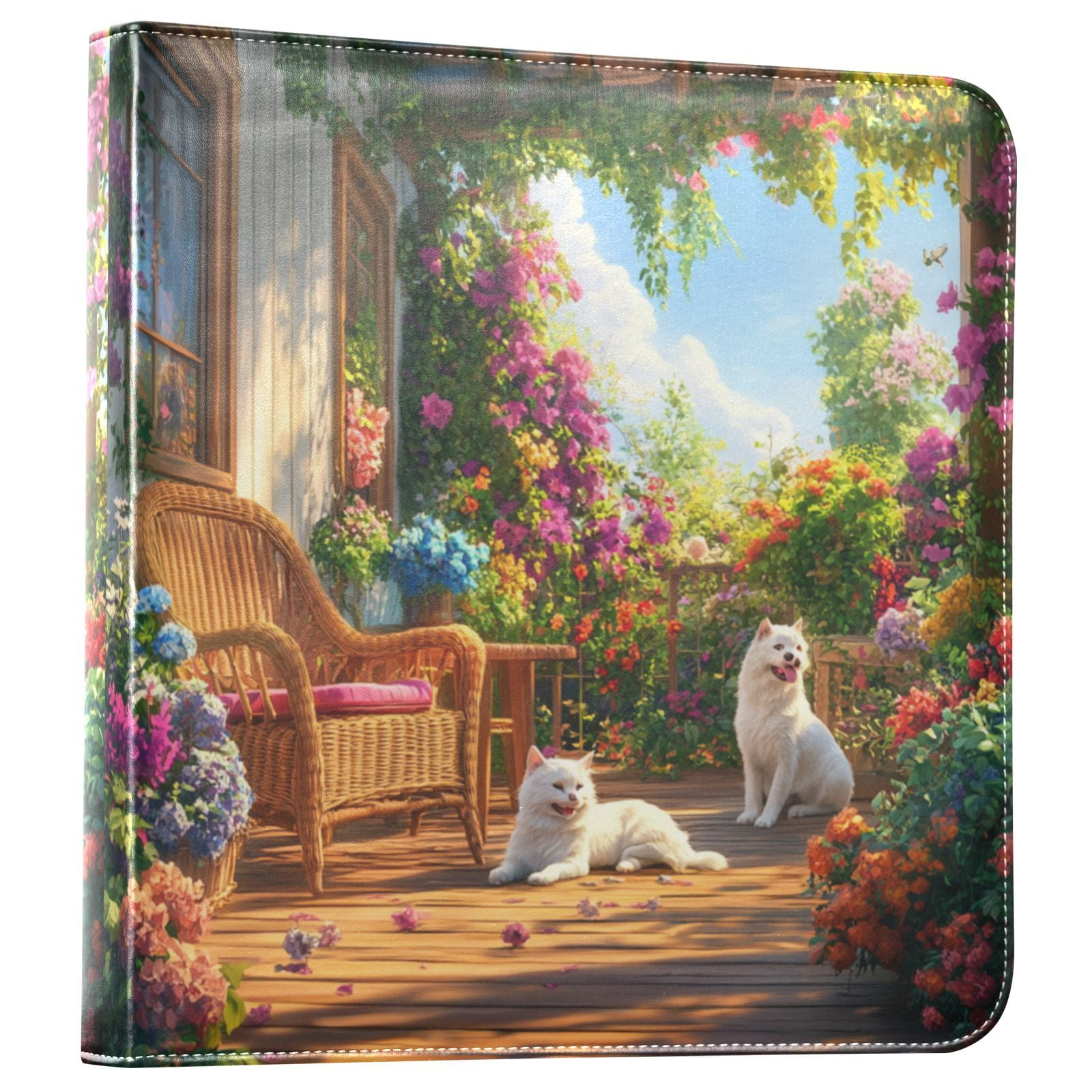 iauyy PU Leather Scrapbook Album | Expandable Binder with 20 Self ...