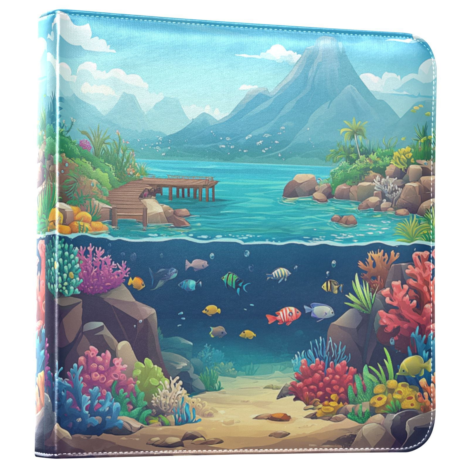 iauyy PU Leather Scrapbook Album | Expandable Binder with 20 Self ...