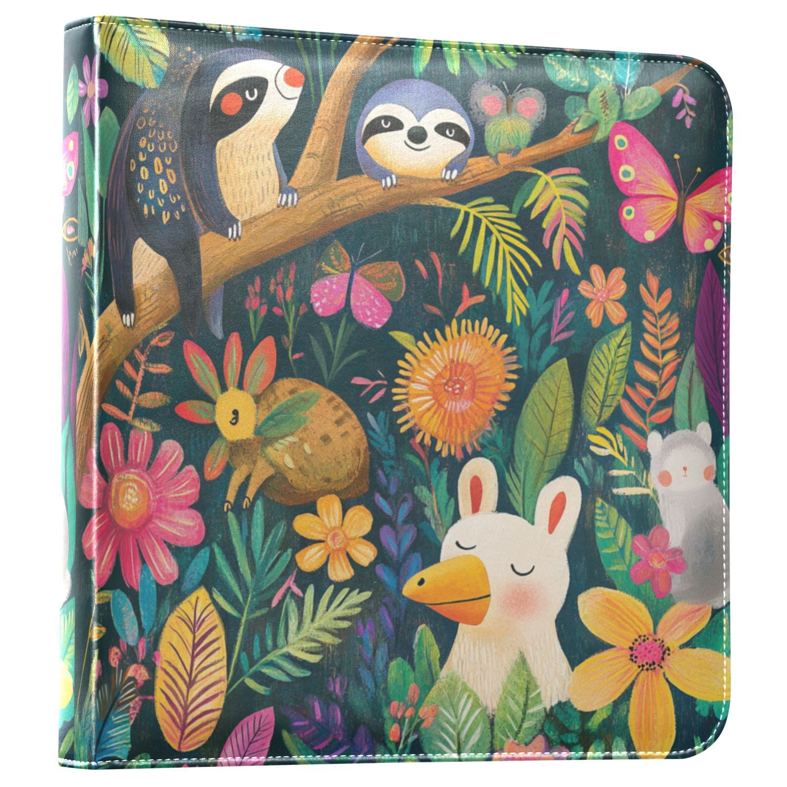 iauyy PU Leather Scrapbook Album | Expandable Binder with 20 Self ...