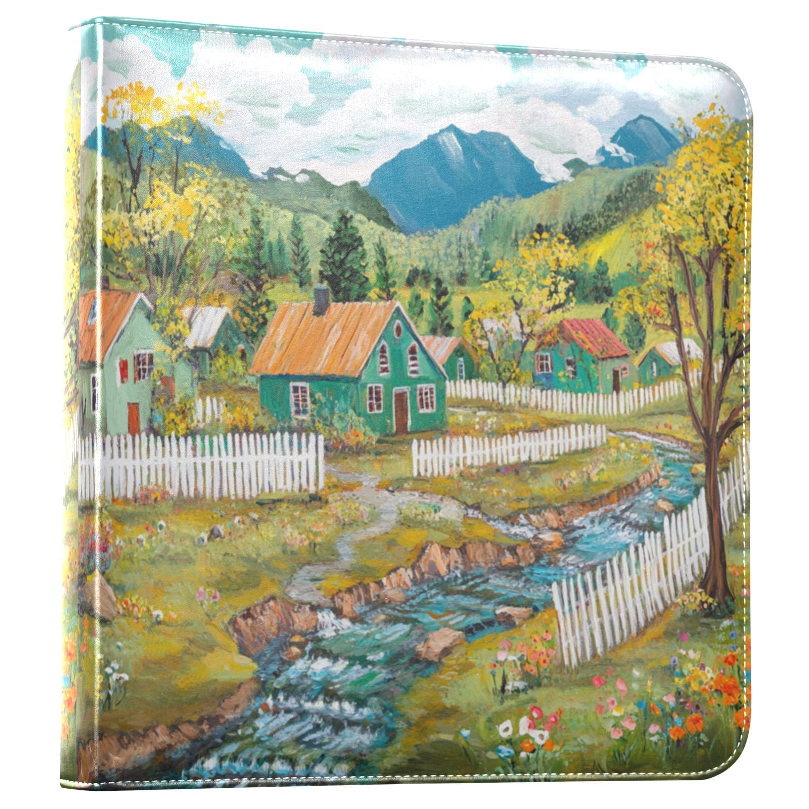 iauyy PU Leather Scrapbook Album | Expandable Binder with 20 Self ...