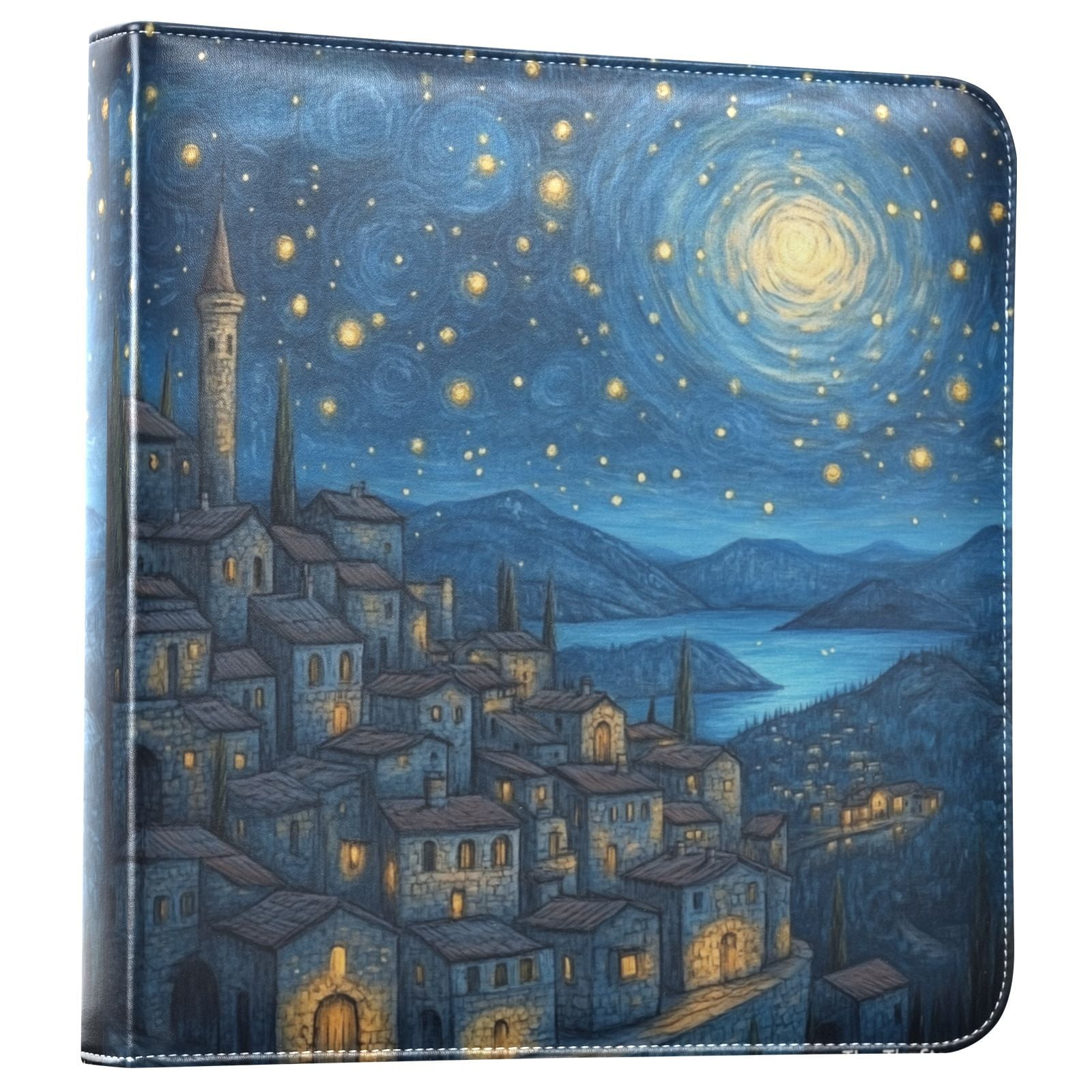 iauyy PU Leather Scrapbook Album | Expandable Binder with 20 Self ...