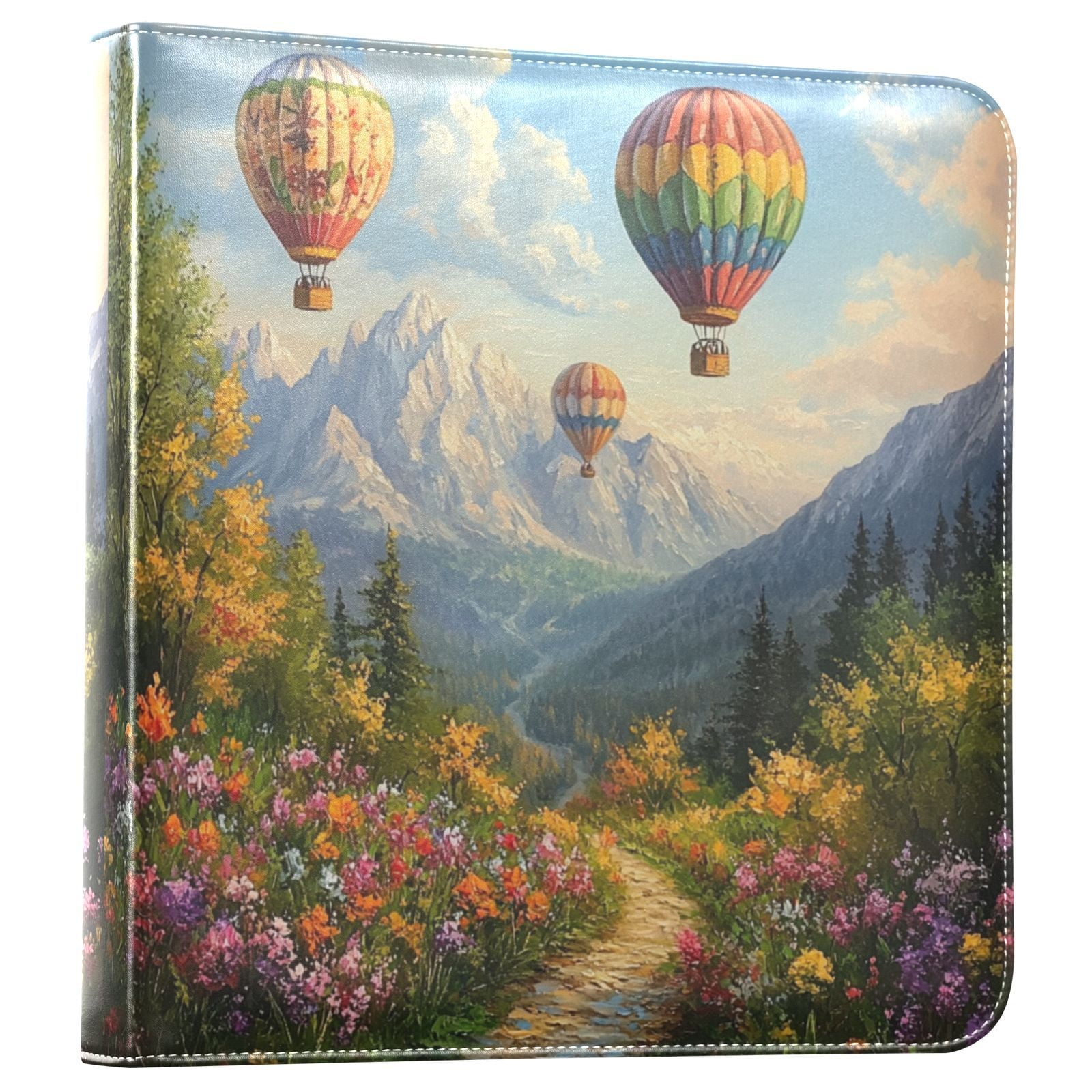 iauyy PU Leather Scrapbook Album | Expandable Binder with 20 Self ...