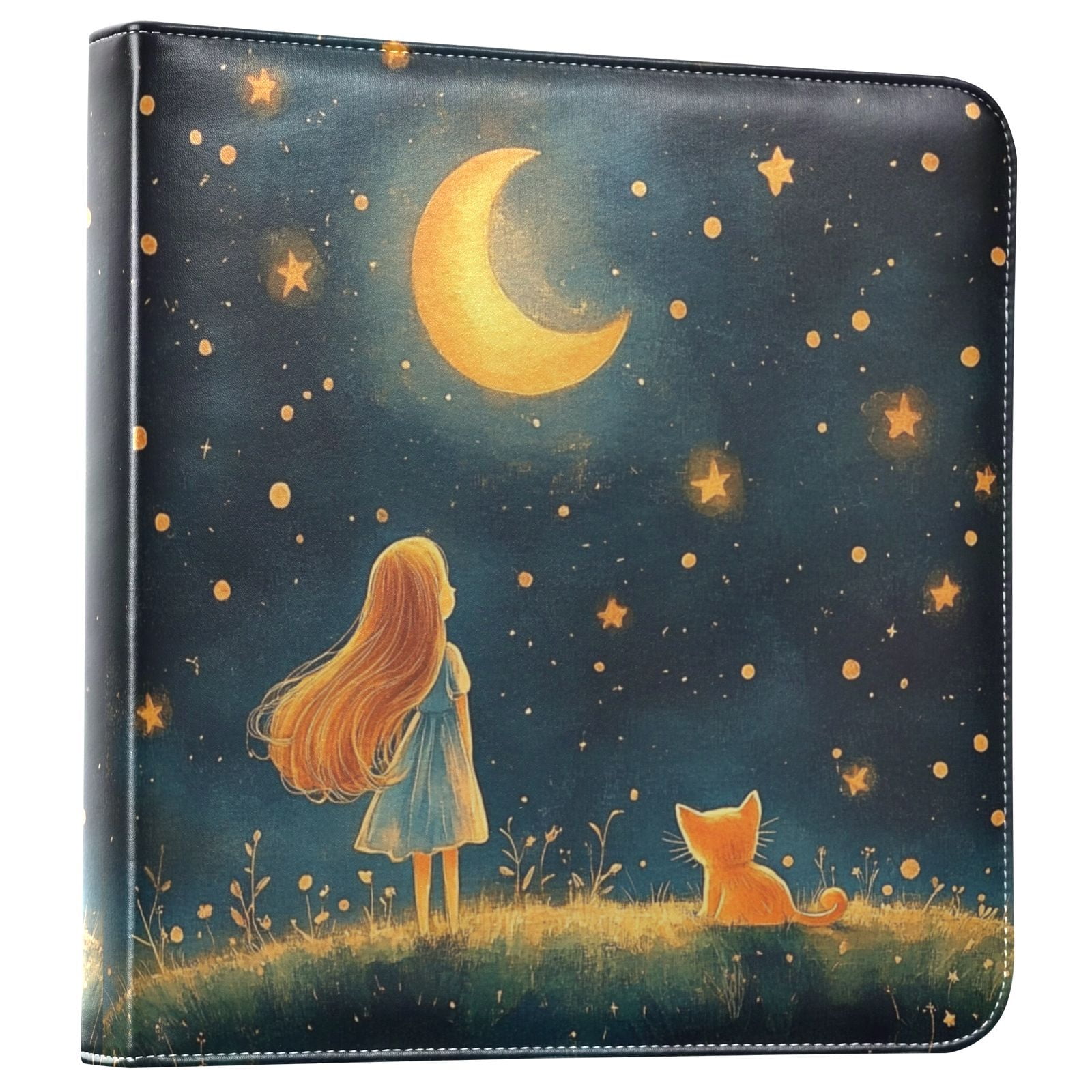 iauyy PU Leather Scrapbook Album | Expandable Binder with 20 Self ...