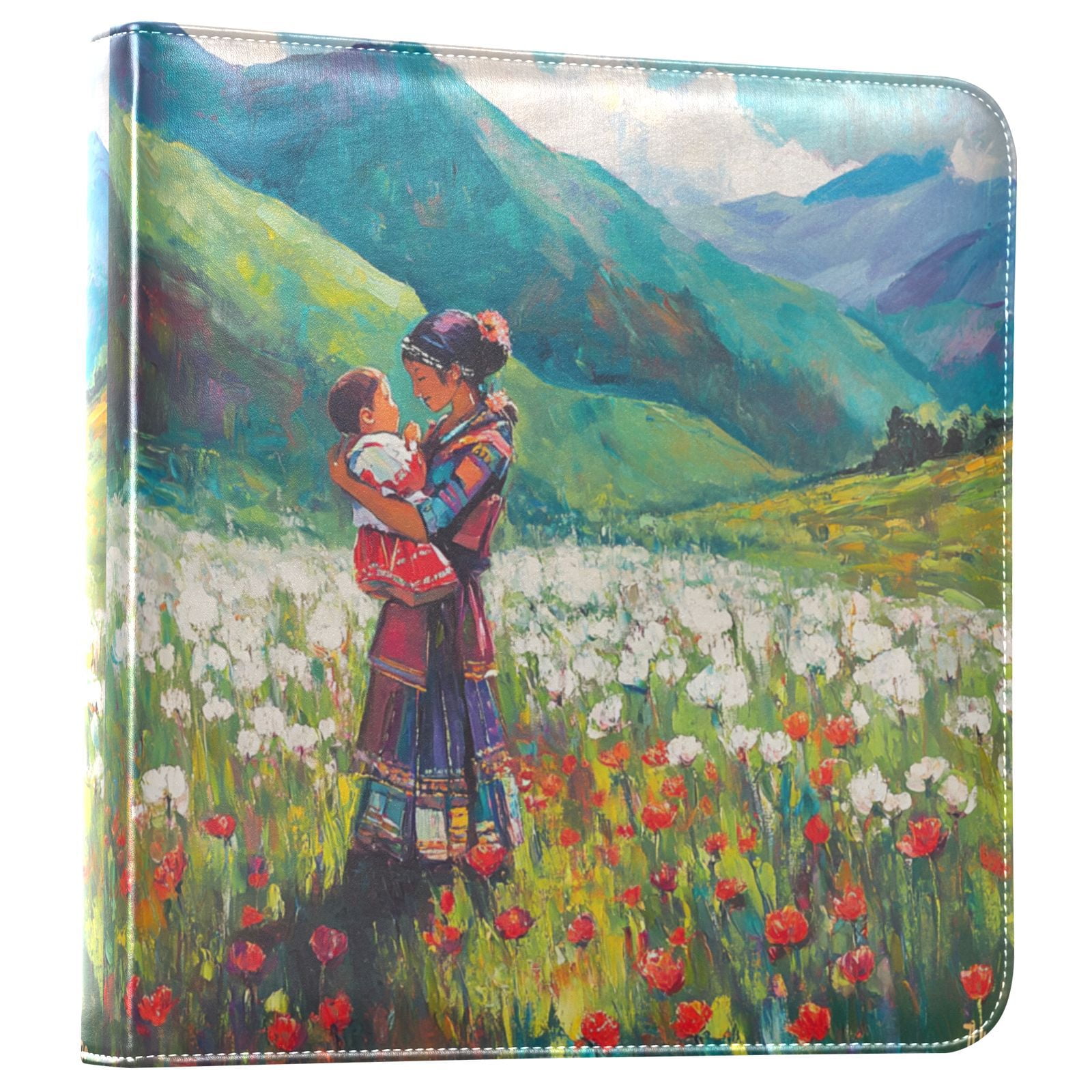 iauyy PU Leather Scrapbook Album | Expandable Binder with 20 Self ...