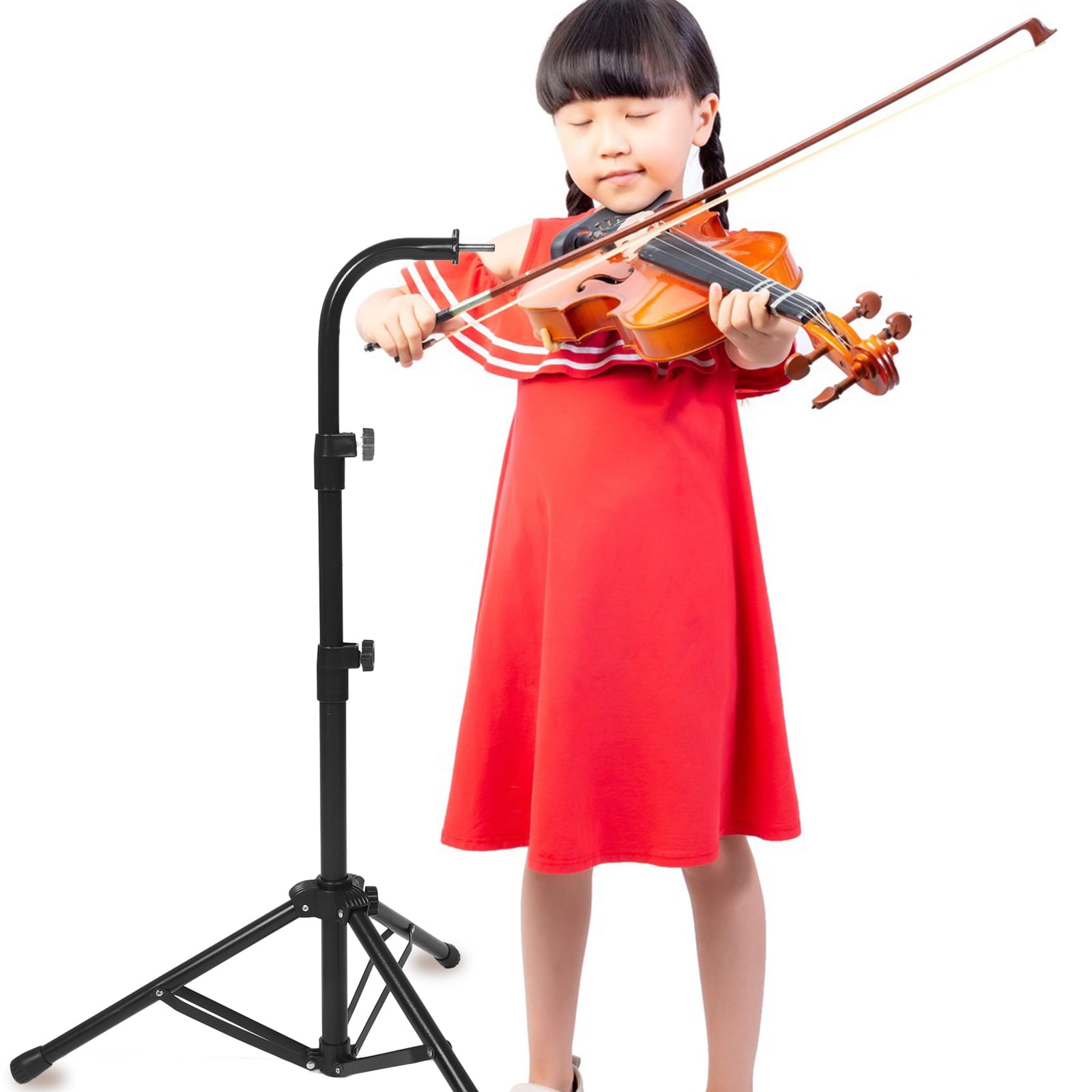 ibasenice 1 Set Wind Instrument Stand Chime Stand Black Steel Tube ...
