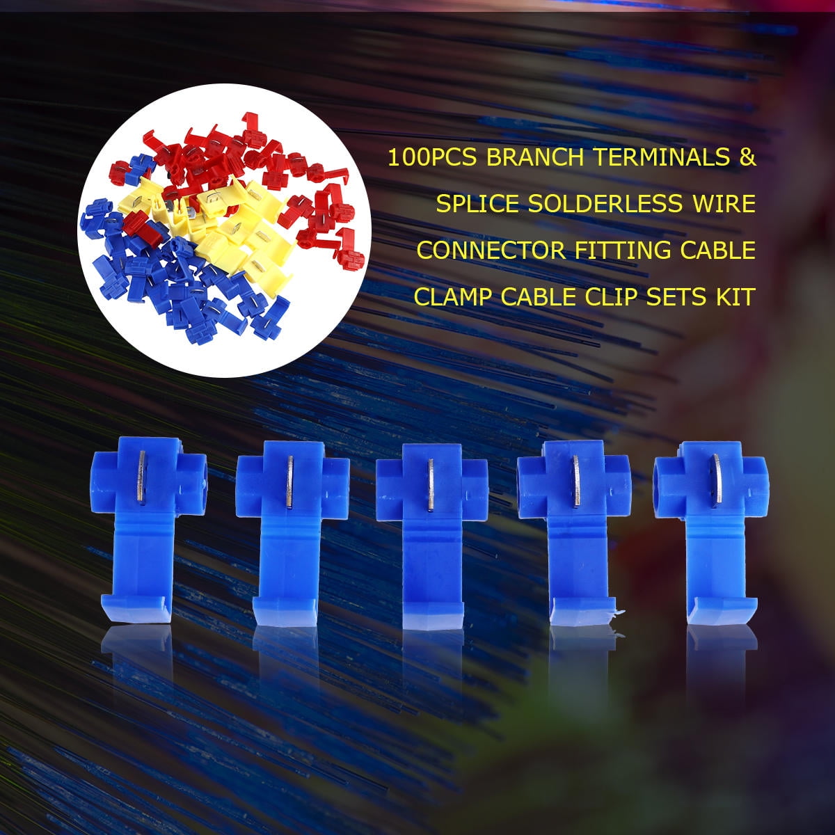 ibasenice 100Pcs Quick Splice Wire Connector Electrical Connectors ...