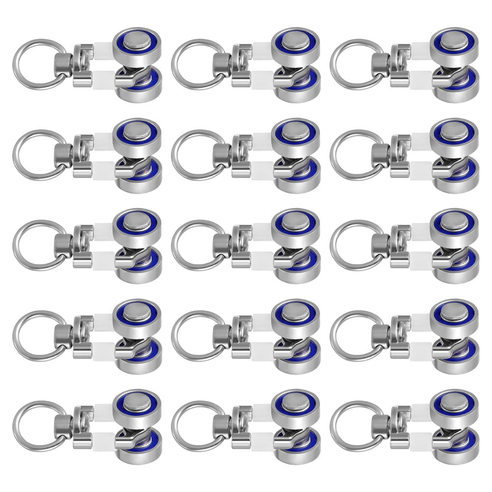 ibasenice 15Pcs Curtain Gliders and Track Sliders for Quiet Window ...