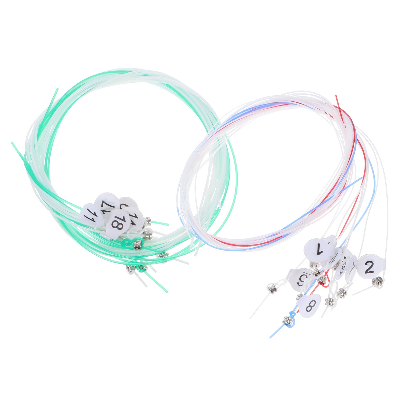 ibasenice 19 Strings of Instrument Nylon Lyre Strings Assorted Color ...