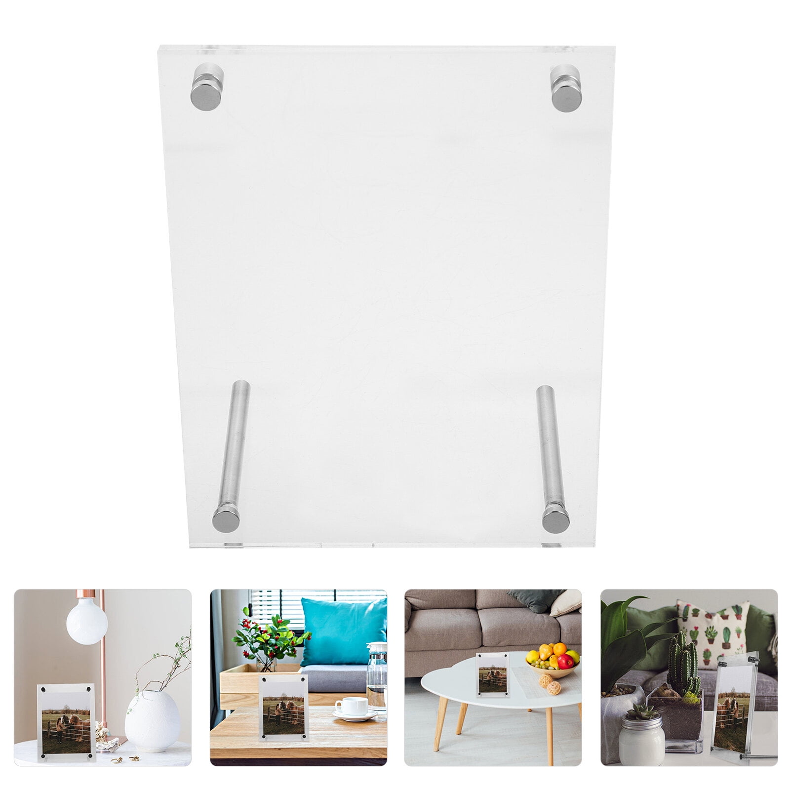 ibasenice 1Pc Transparent Acrylic Photo Frame for Displaying ...