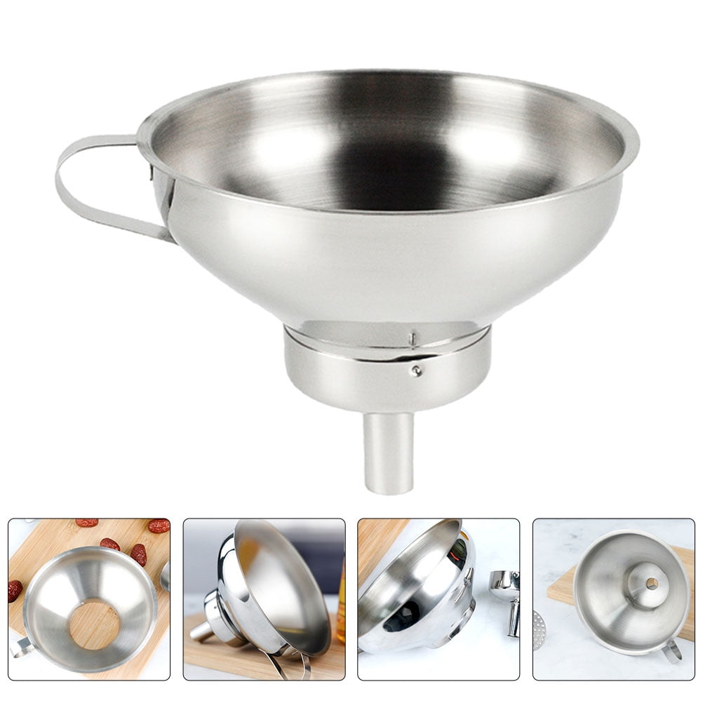 ibasenice 1Pc Kitchen Funnel Stainless Steel Liquid Strainer with ...
