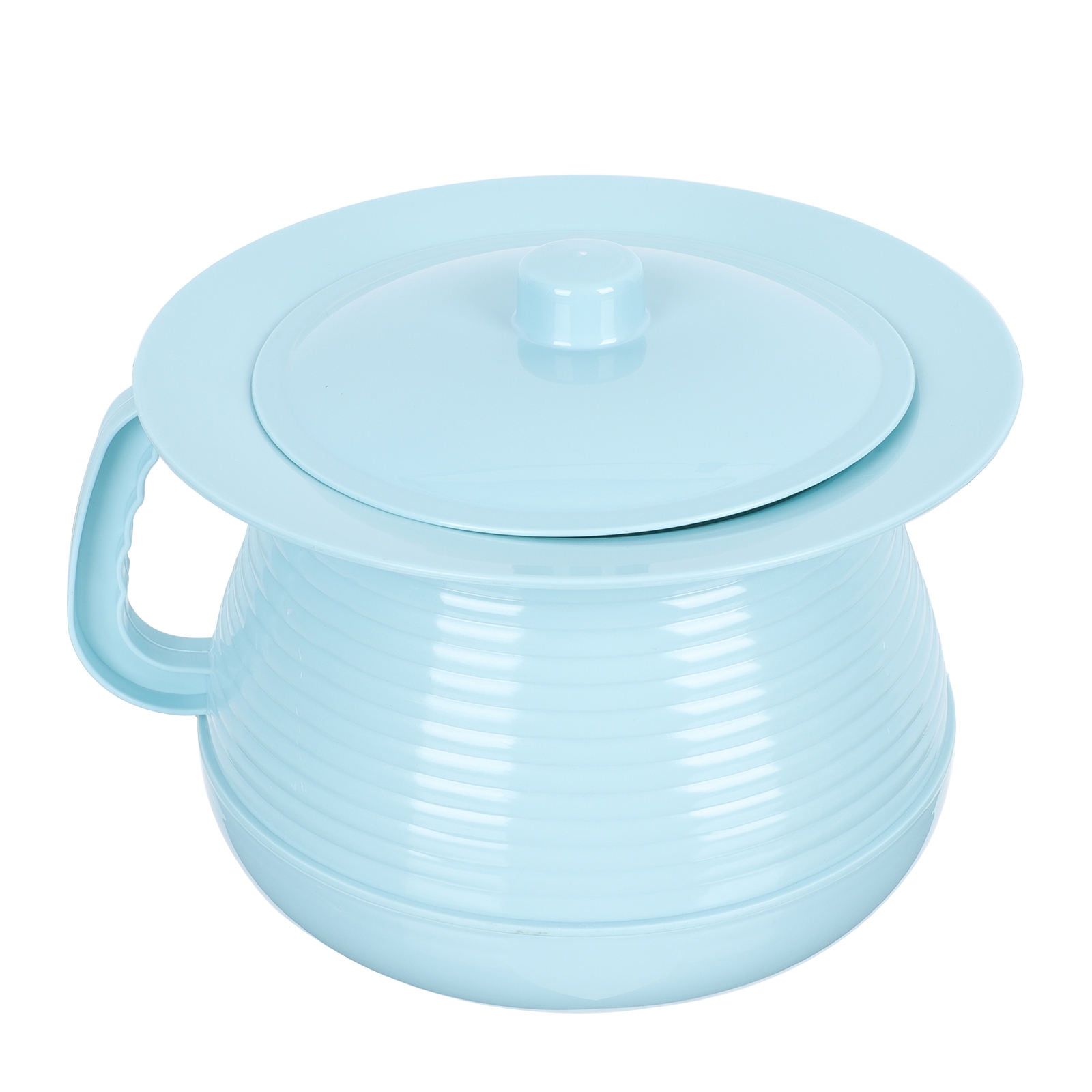 ibasenice 1Pcs Portable Adult Potty with Lid Blue Plastic Household Use ...