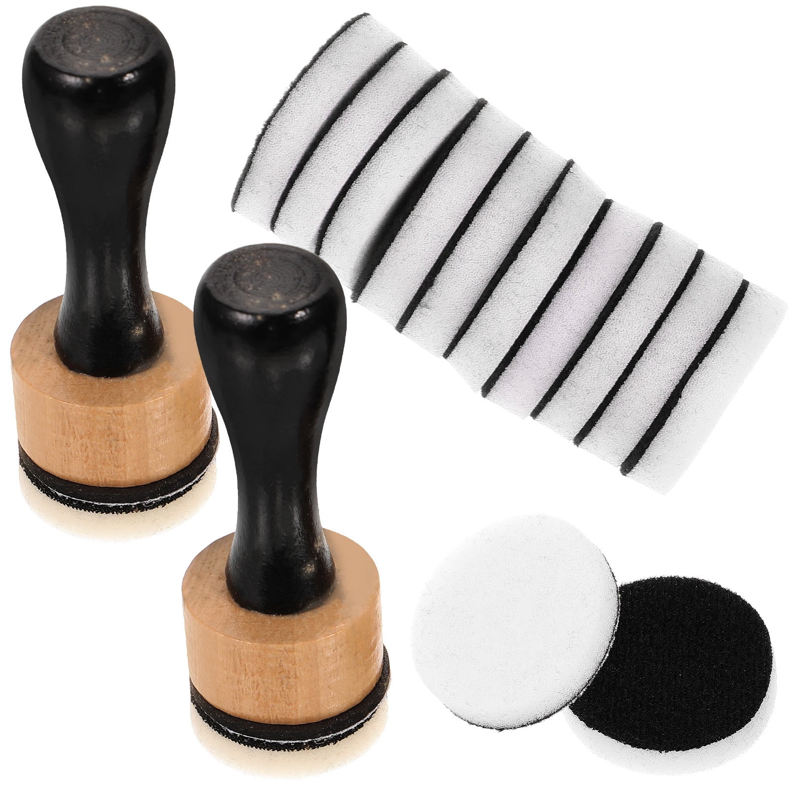 ibasenice 2 Handles Distress Oxide Ink Pads Brush with Wood Material ...