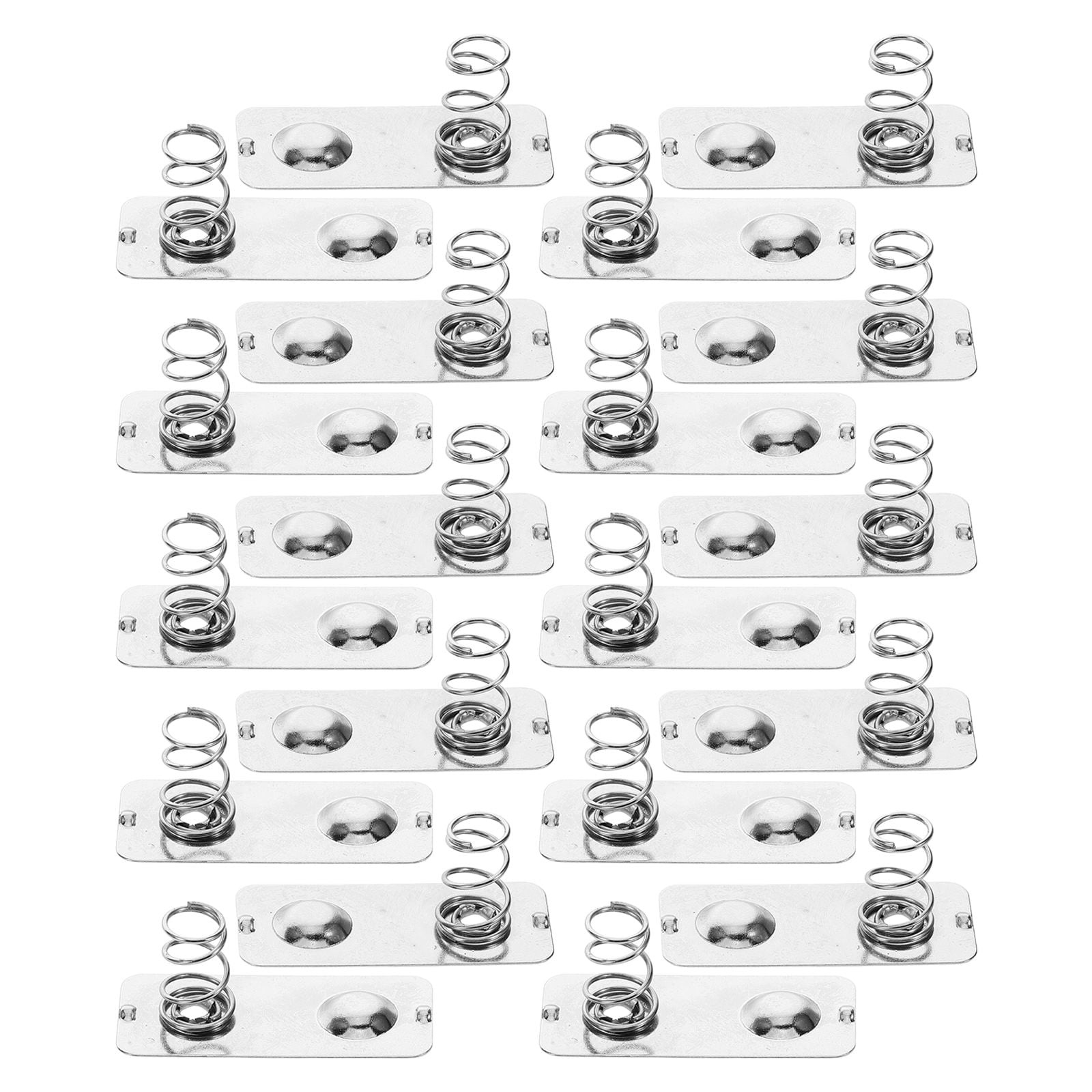 ibasenice 20Pack Aa Battery Contact Plate Iron Spring For Battery ...