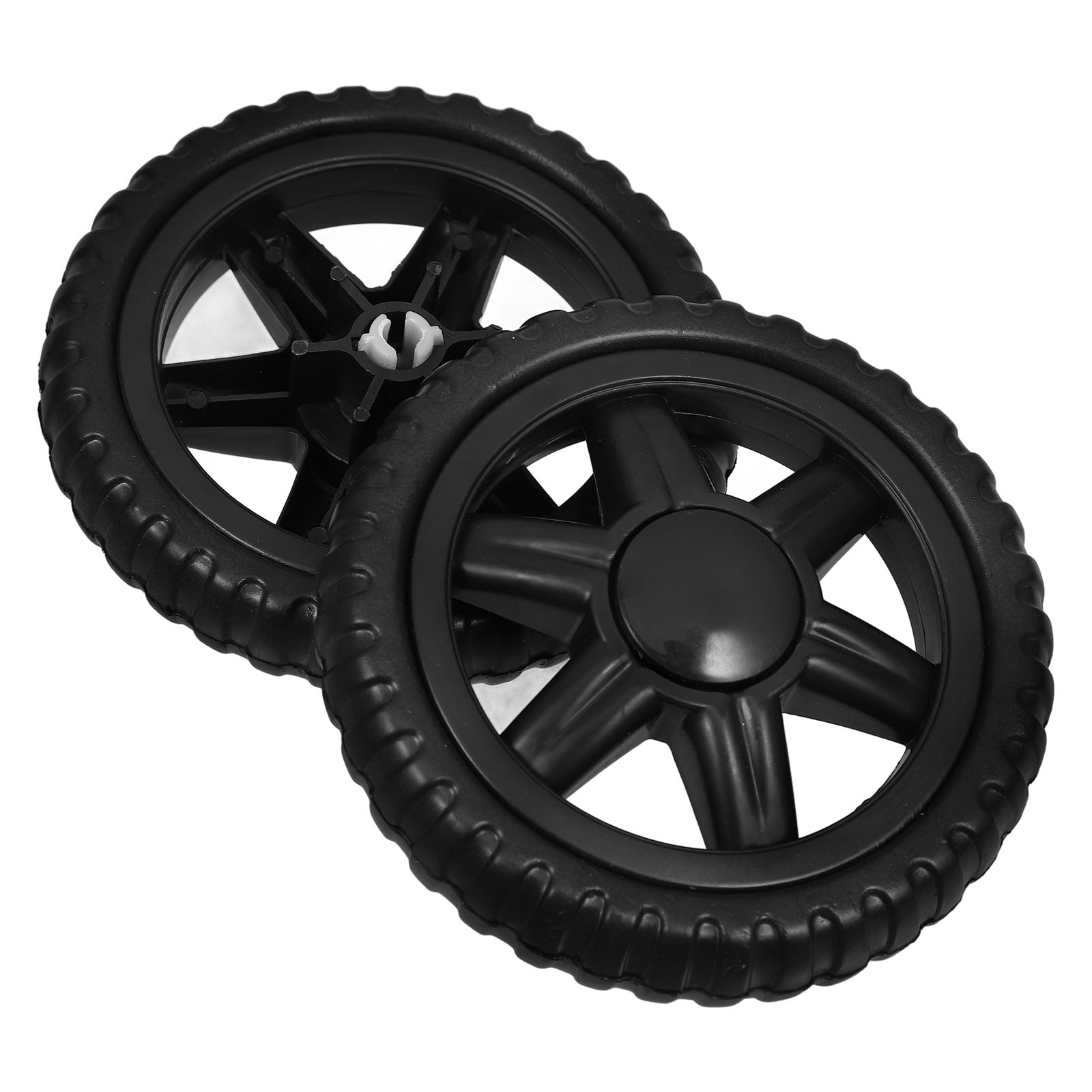 ibasenice 2Pcs Rubber Foam Wheels for Shopping Cart Replacement Shock ...