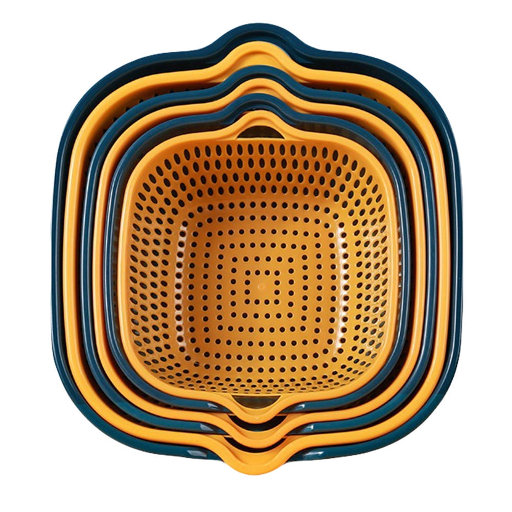 ibasenice 3Pcs Yellow Container for Soaking Vegetables in Kitchen Use ...