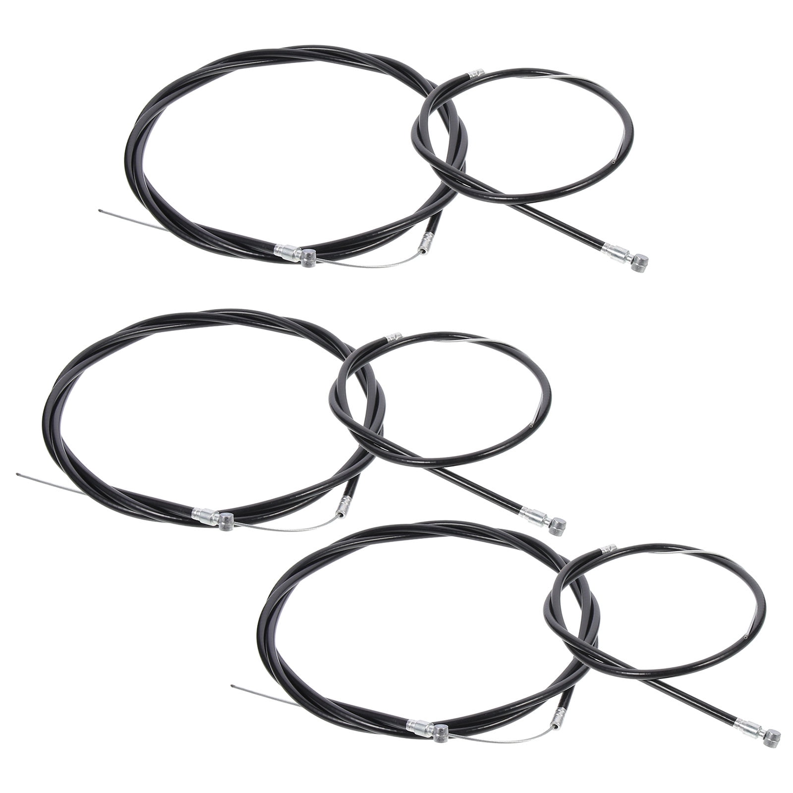ibasenice 3Sets Professional Bike Brake Cables Front Rear Black Wire ...