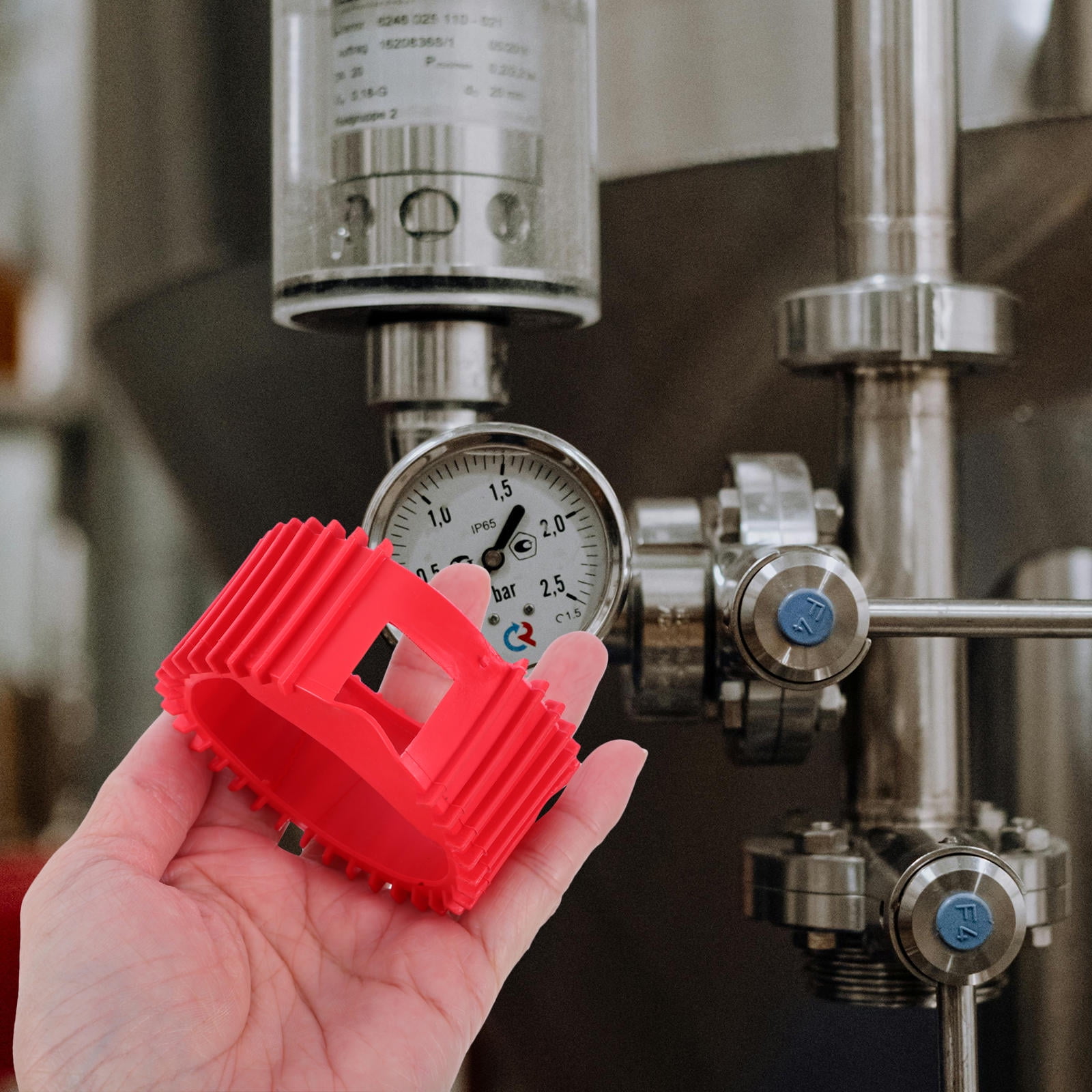 ibasenice 4Pcs Red Silicone Gauge Sleeves for Welding Cutting ...