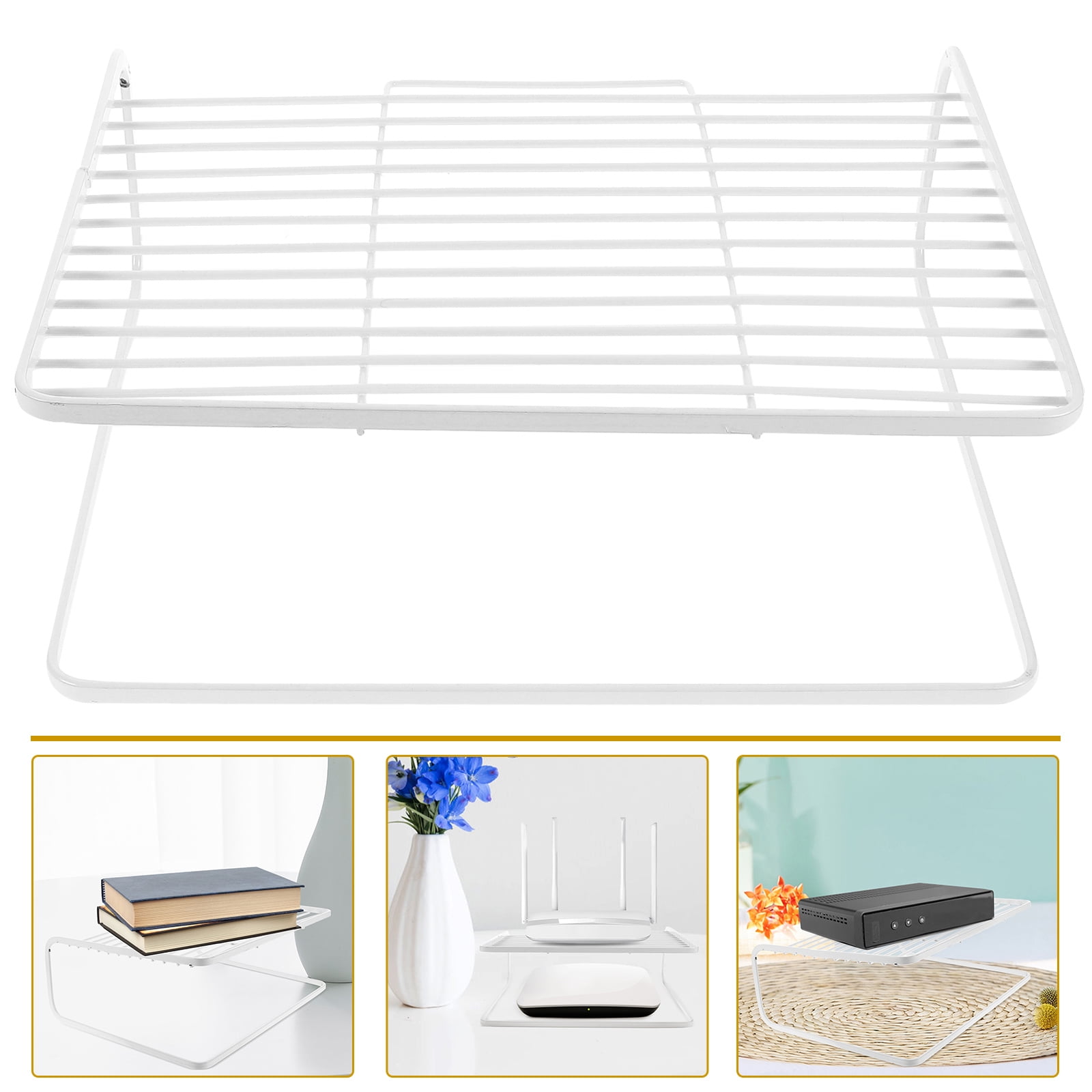 ibasenice Household Router Holder Freestanding Storage Shelf For Double ...