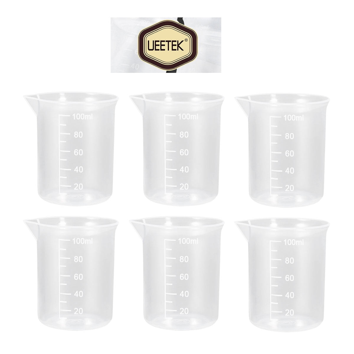 ibasenice Plastic Measuring Cups for Lab Use Transparent PP Material ...