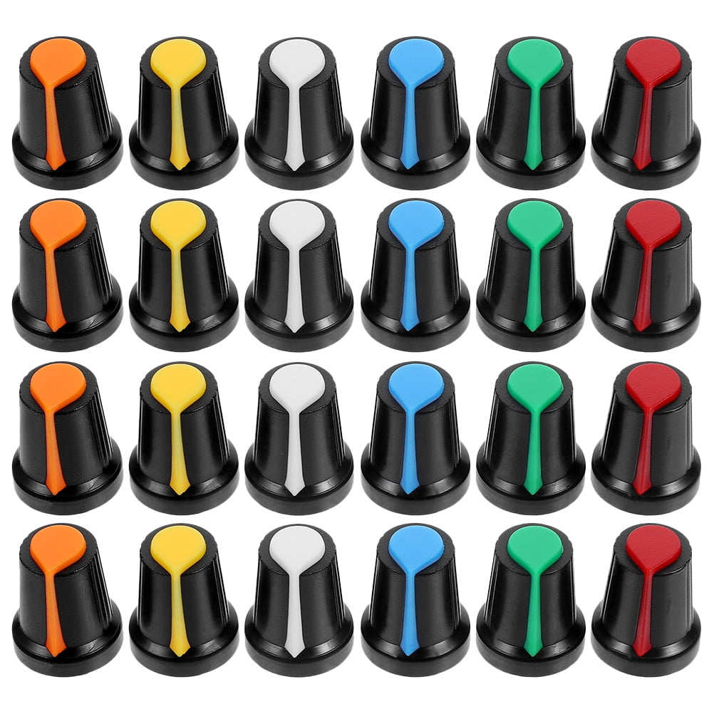 ibasenice 48Pcs Potentiometer Knob Volume and Tone Control Caps for ...