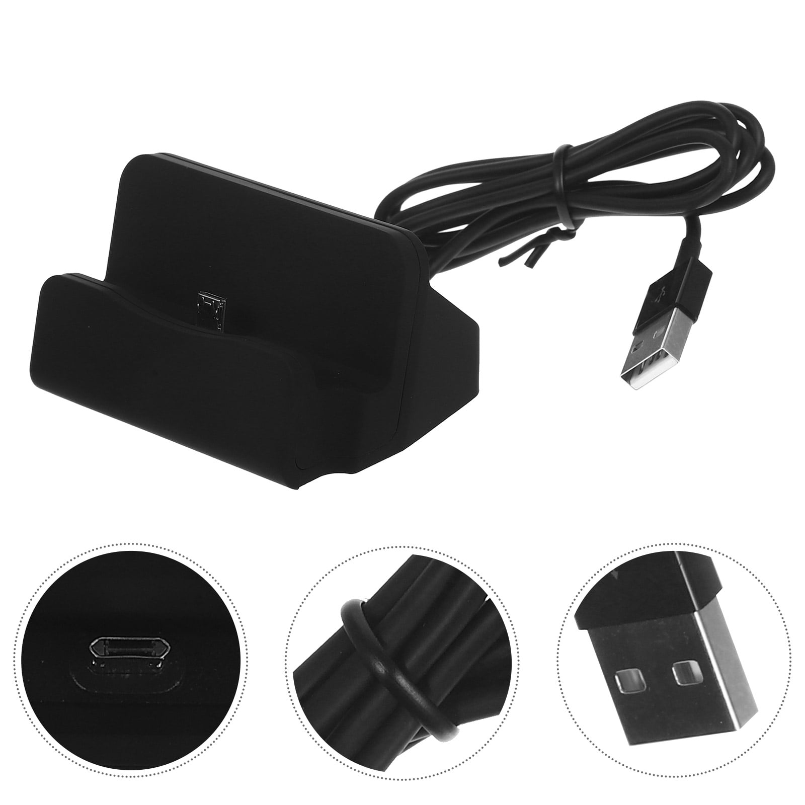 ibasenice Charging Dock Station Black Micro USB Desktop Charger for Car ...