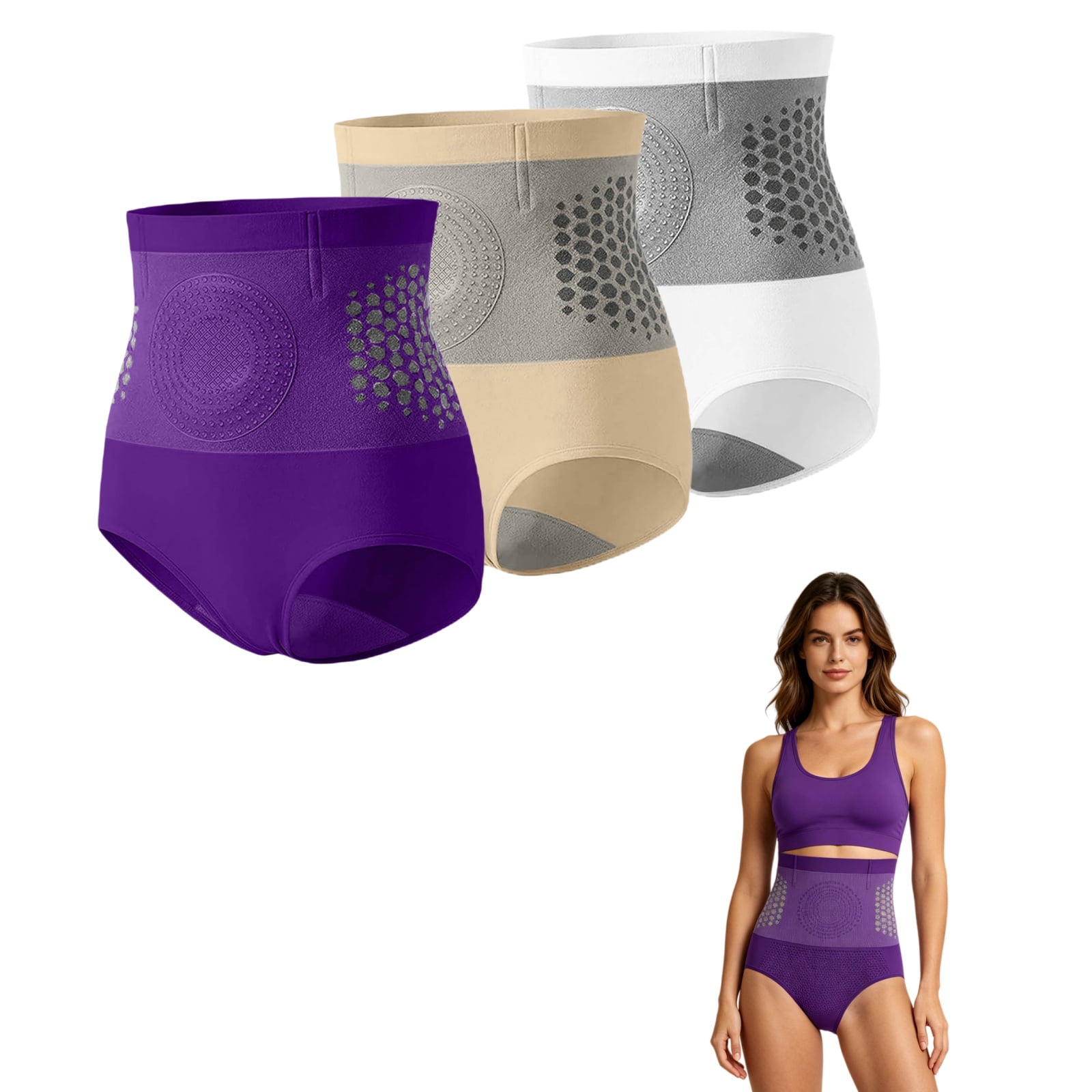 ibiyaun 3PCS Shorts for Women 4-in-1 Micro-Particle Sculpting Fat-Burn ...