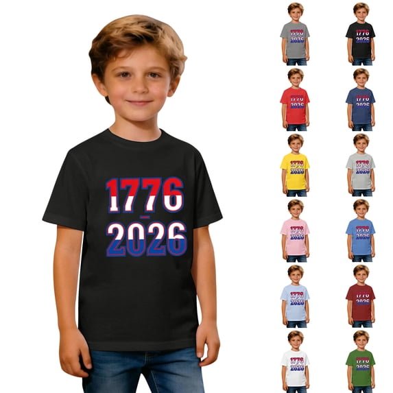 ibiyuan America 250 Tshirt Kids 250 Years American Boys T Shirts July ...