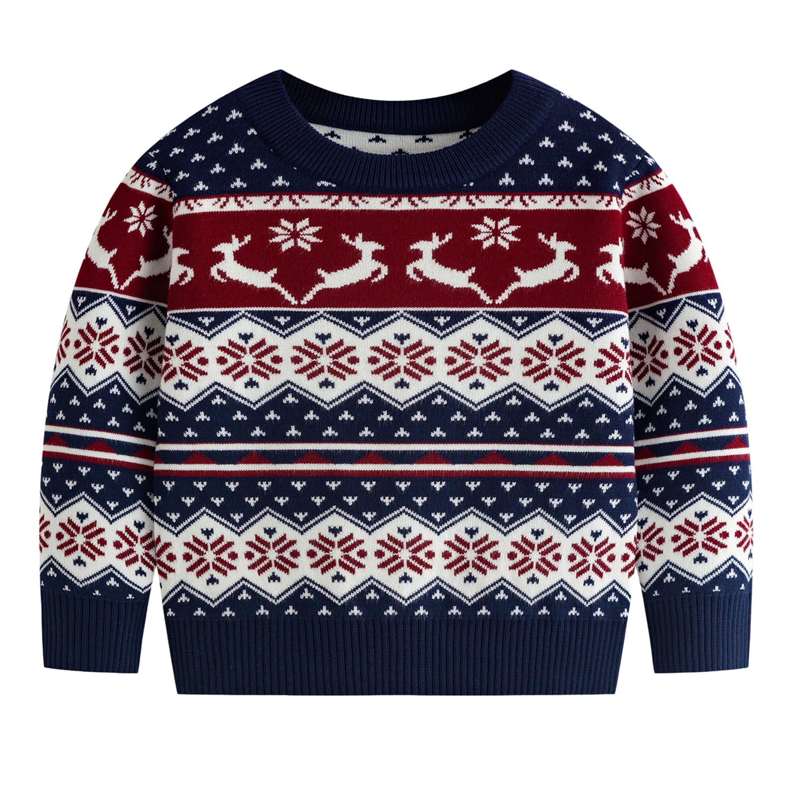 ibiyuan Boys Christmas Sweater Toddler Knitted Cardigan Warm Long ...