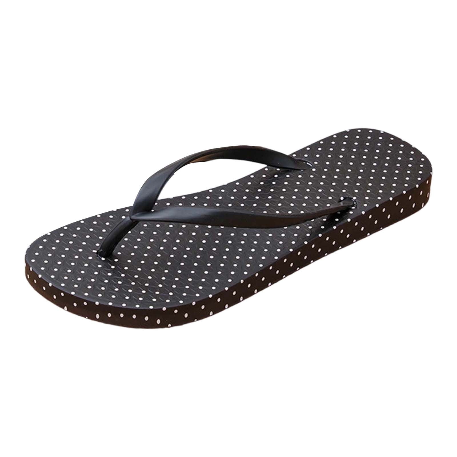 ibiyuan Comfortable Flip Flops for Women Wedge Thong Sandals for Women ...