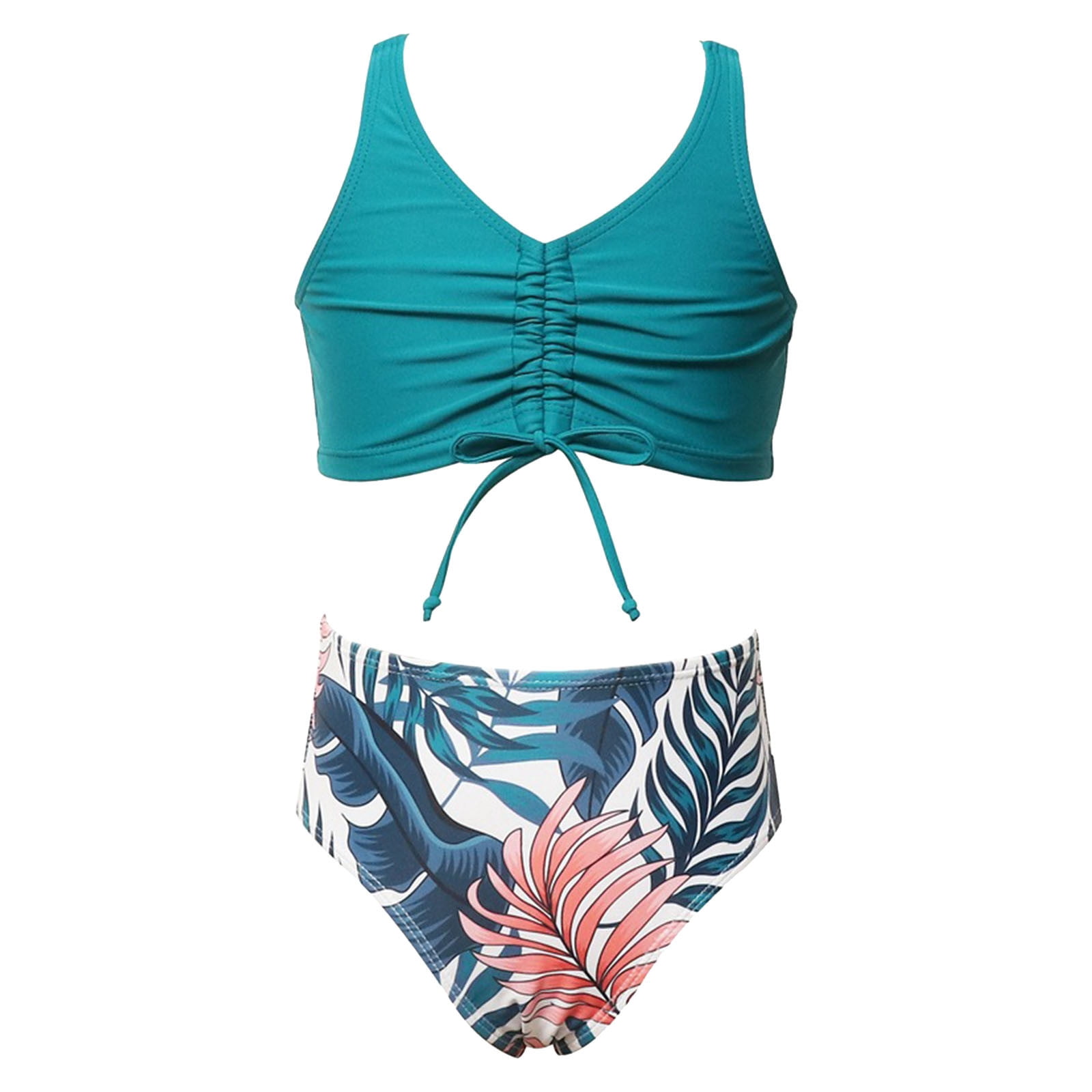 ibiyuan Girls Size 8 Swimsuit Two Piece Adjustable Straps Bathing Suit ...