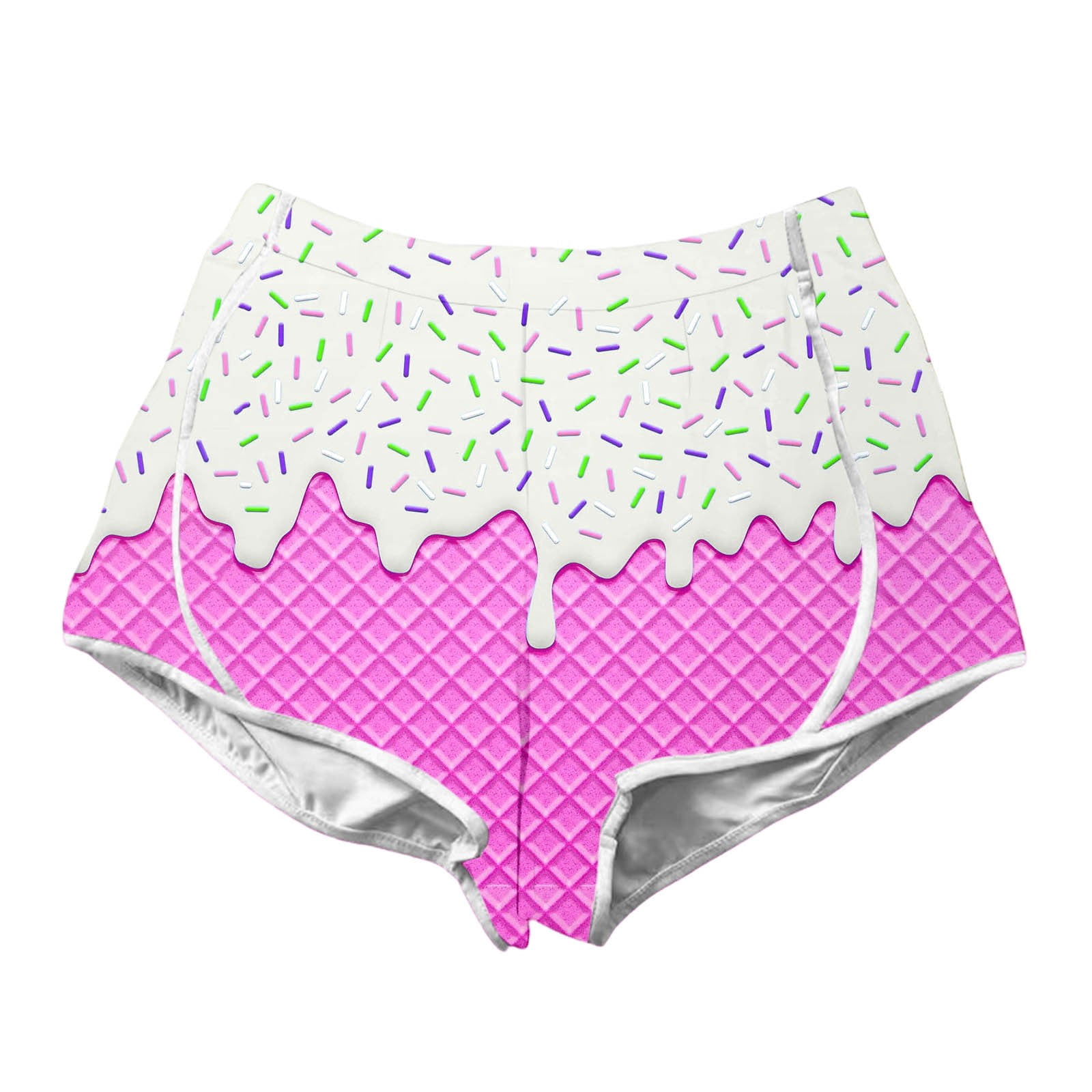 ibiyuan Girls Summer Shorts For Toddlers And Kids 3D Print Elastic ...