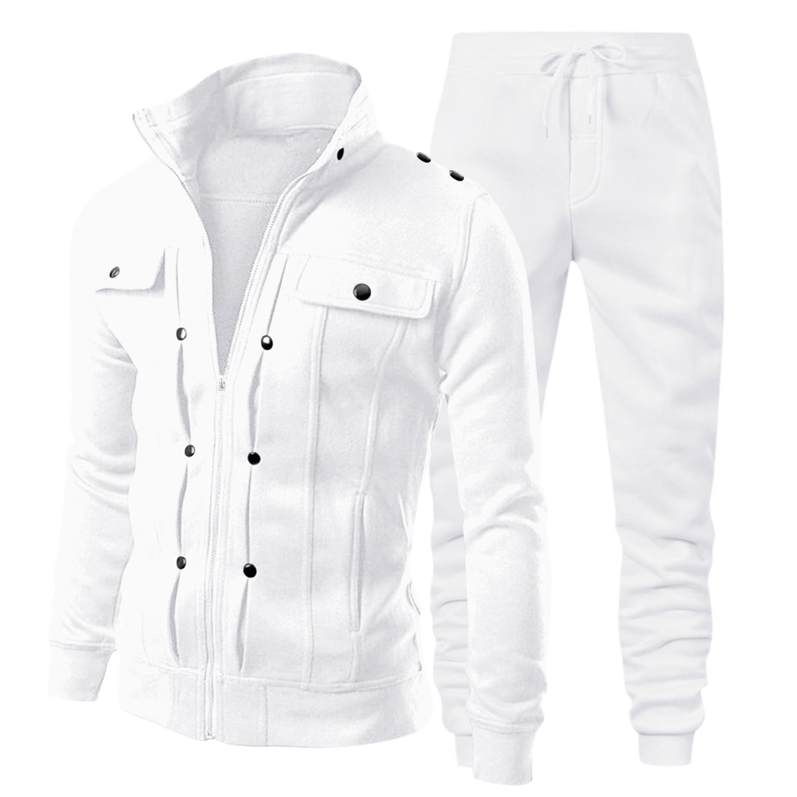ibiyuan Mens Track Suits 2 Piece Set Big and Tall 5x Matching Outfits ...