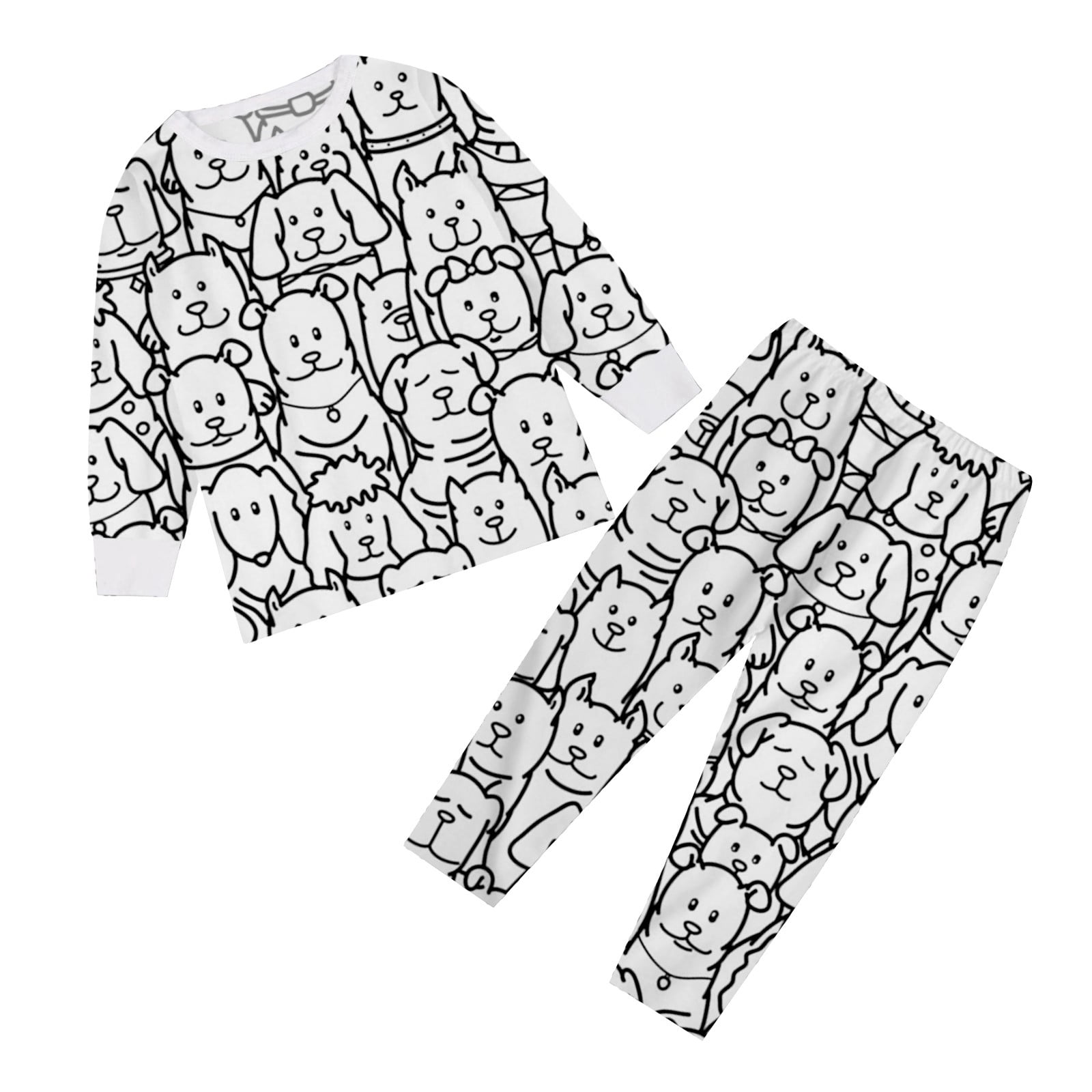 ibiyuan Pajamas Back to School Fashion Kid DIY Hand Painted Homewear ...