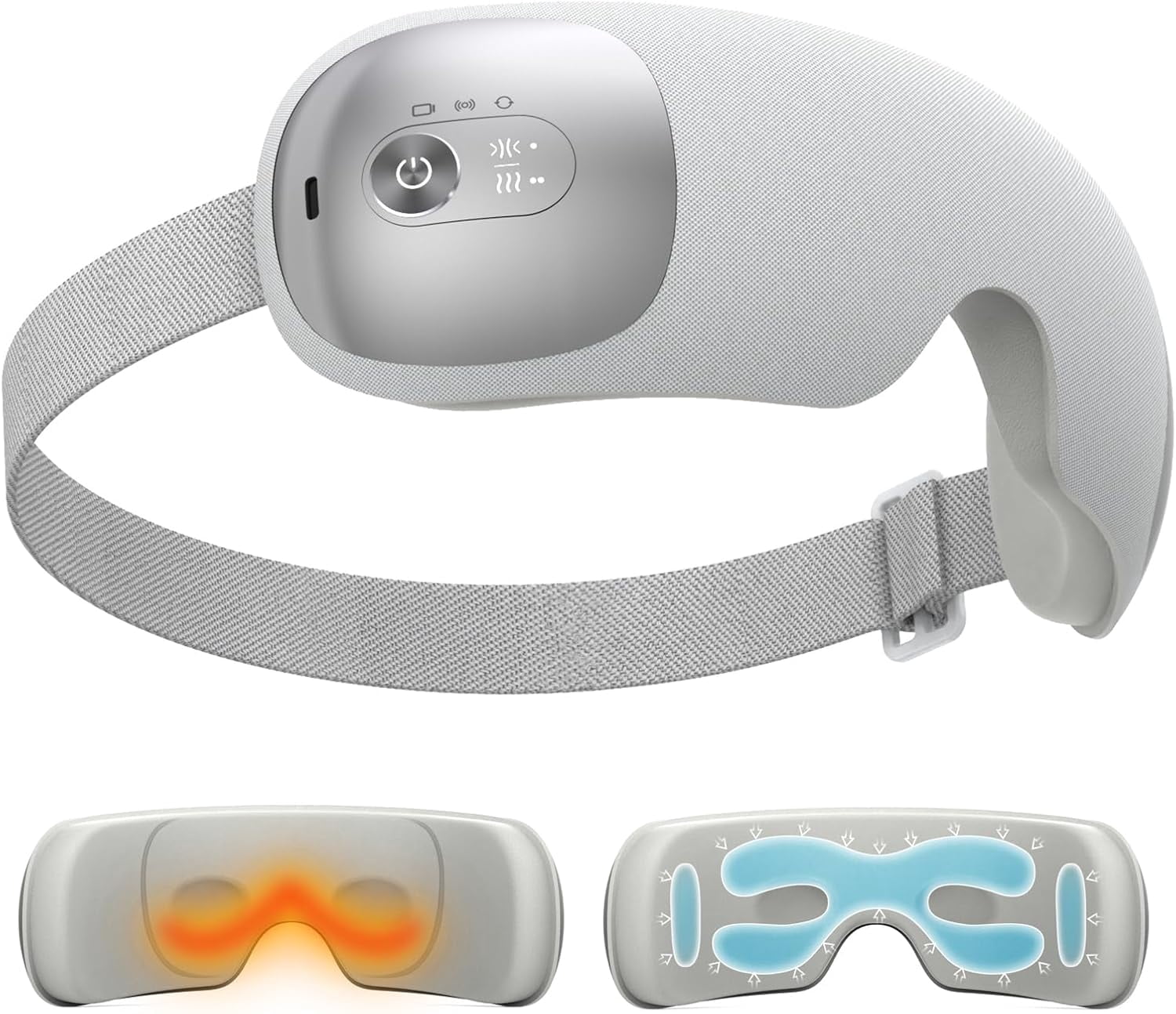 ibreo Lightweight Flexible Eye Massager with Heat, Air Compression ...